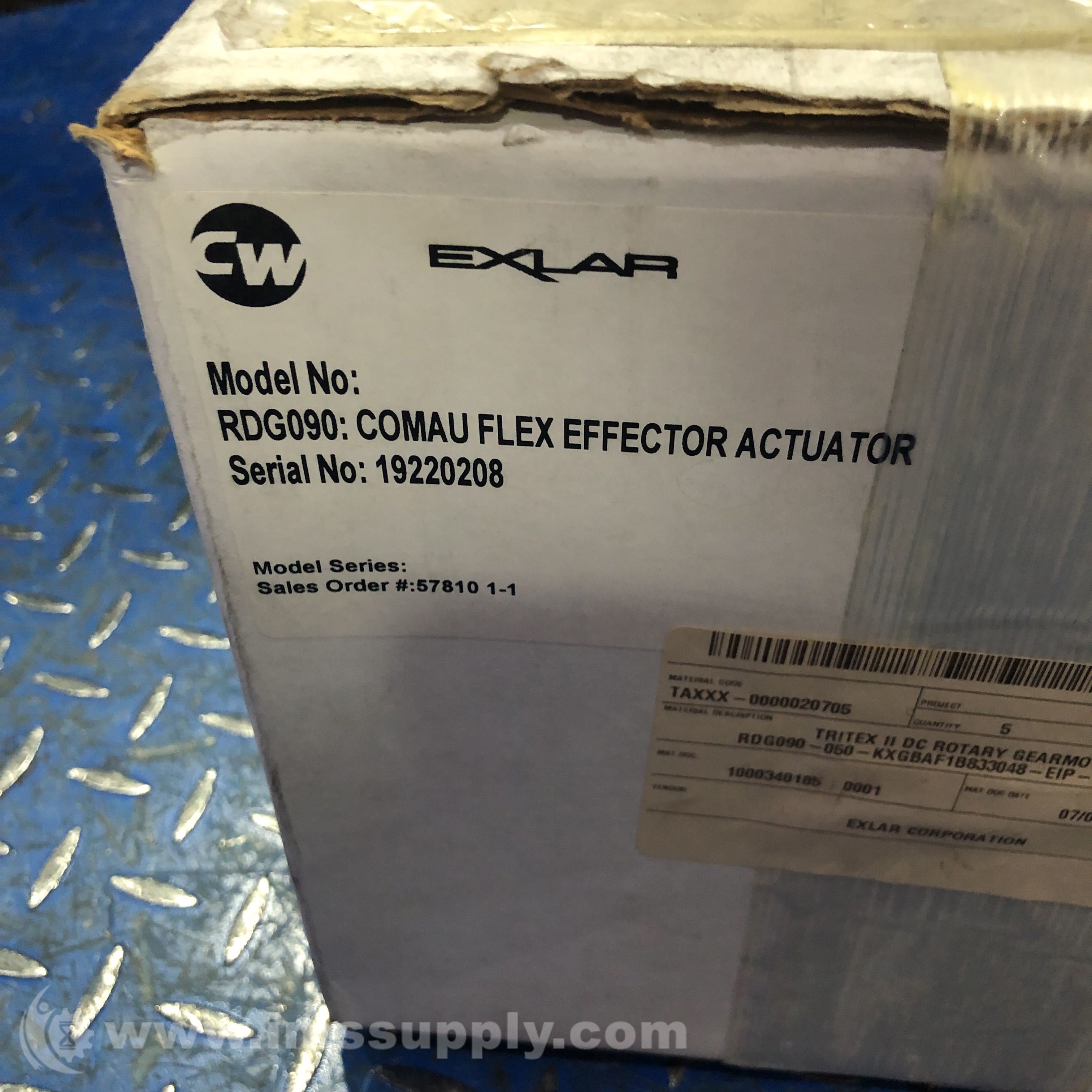 Exlar RDG090-050-KXGBAF1B833048-EIP-X H-69571 Box of 5 Gearmotors - IMS ...