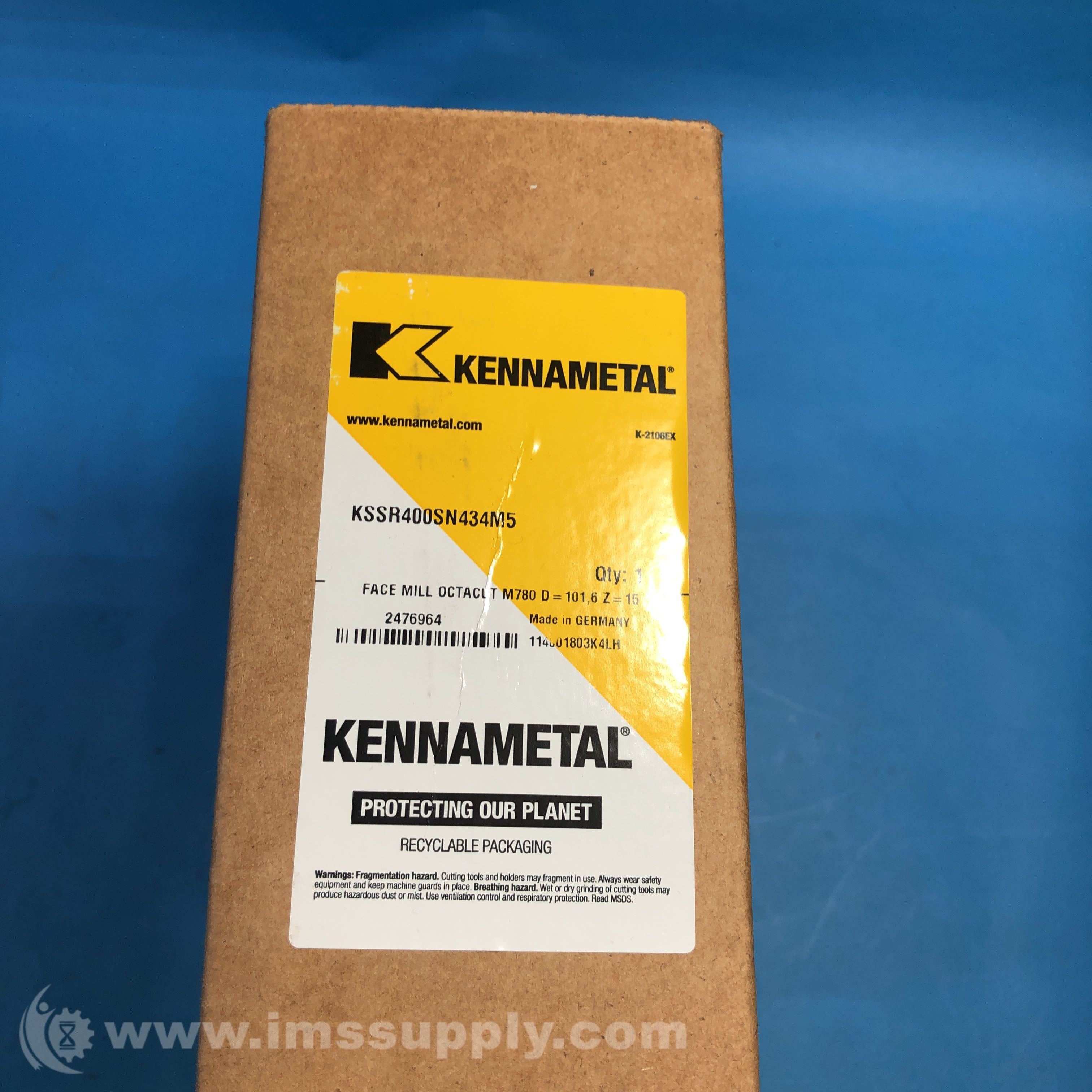 Kennametal KSSR400SN434M5 Face Milling Cutter - IMS Supply