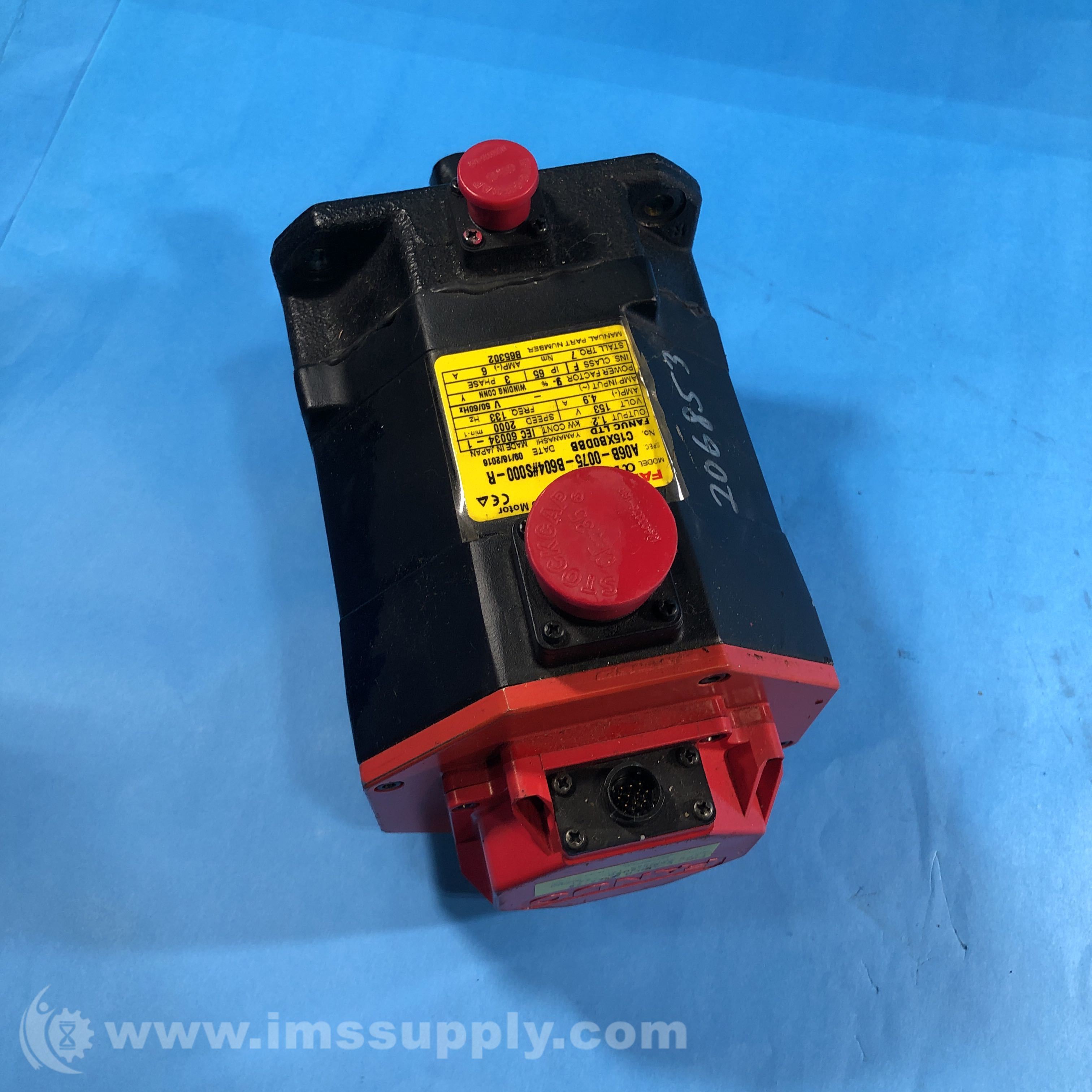 Fanuc A06B-0075-B604#S0000-R Servo Motor, RPM2000 - IMS Supply