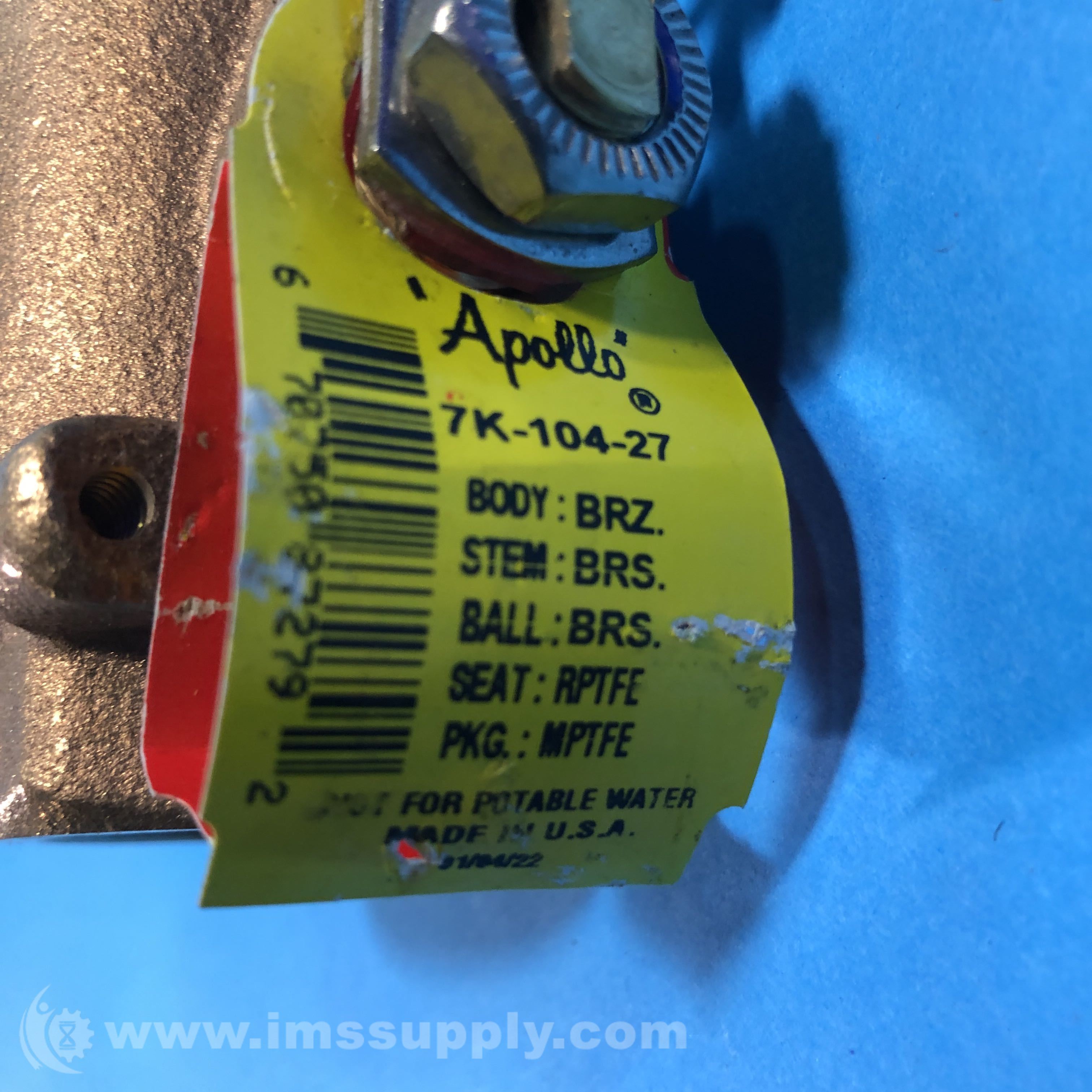 Apollo 7K-104-27 Ball Valve - IMS Supply