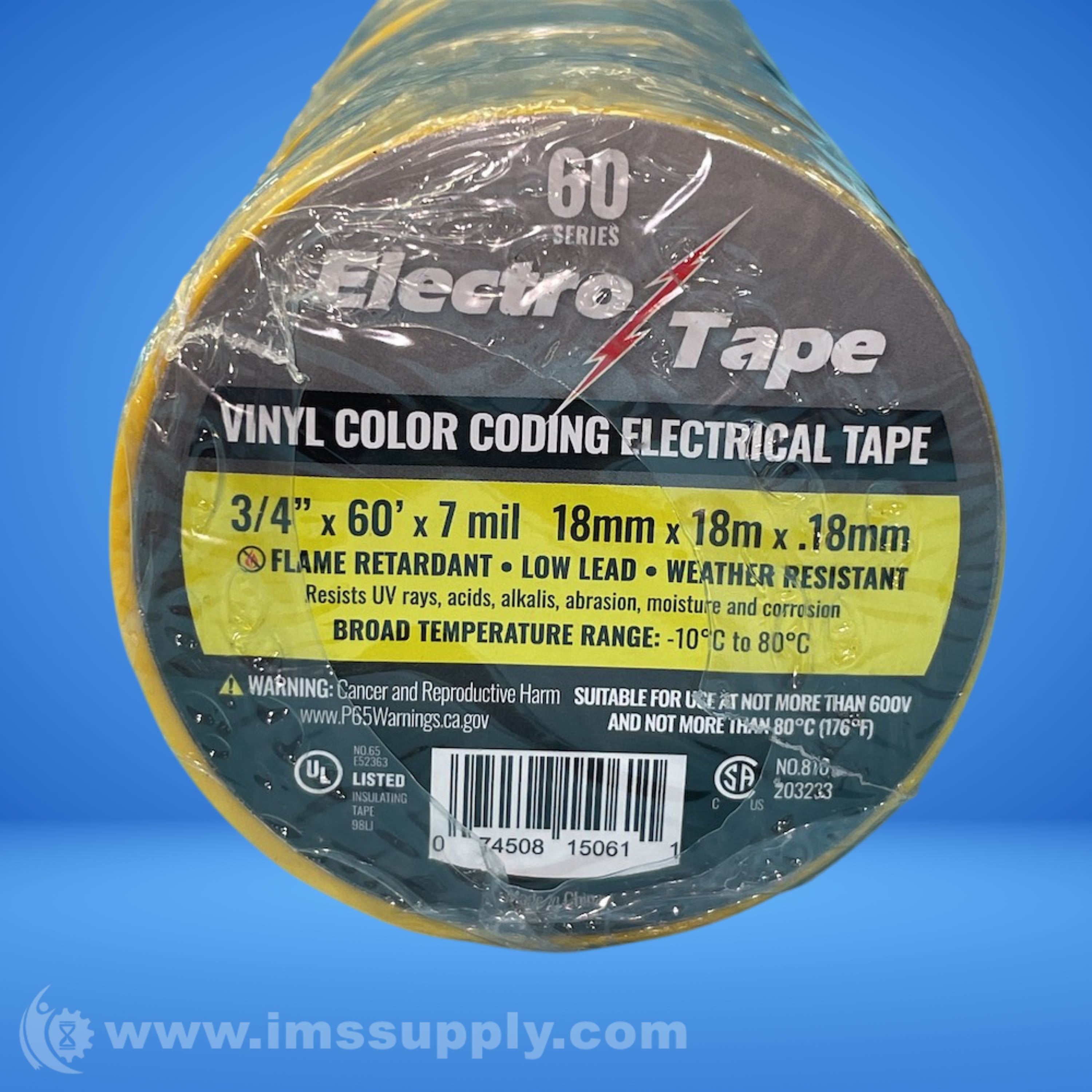 Electro Tape 15061-0100 Color Coding Electrical Tape - IMS Supply