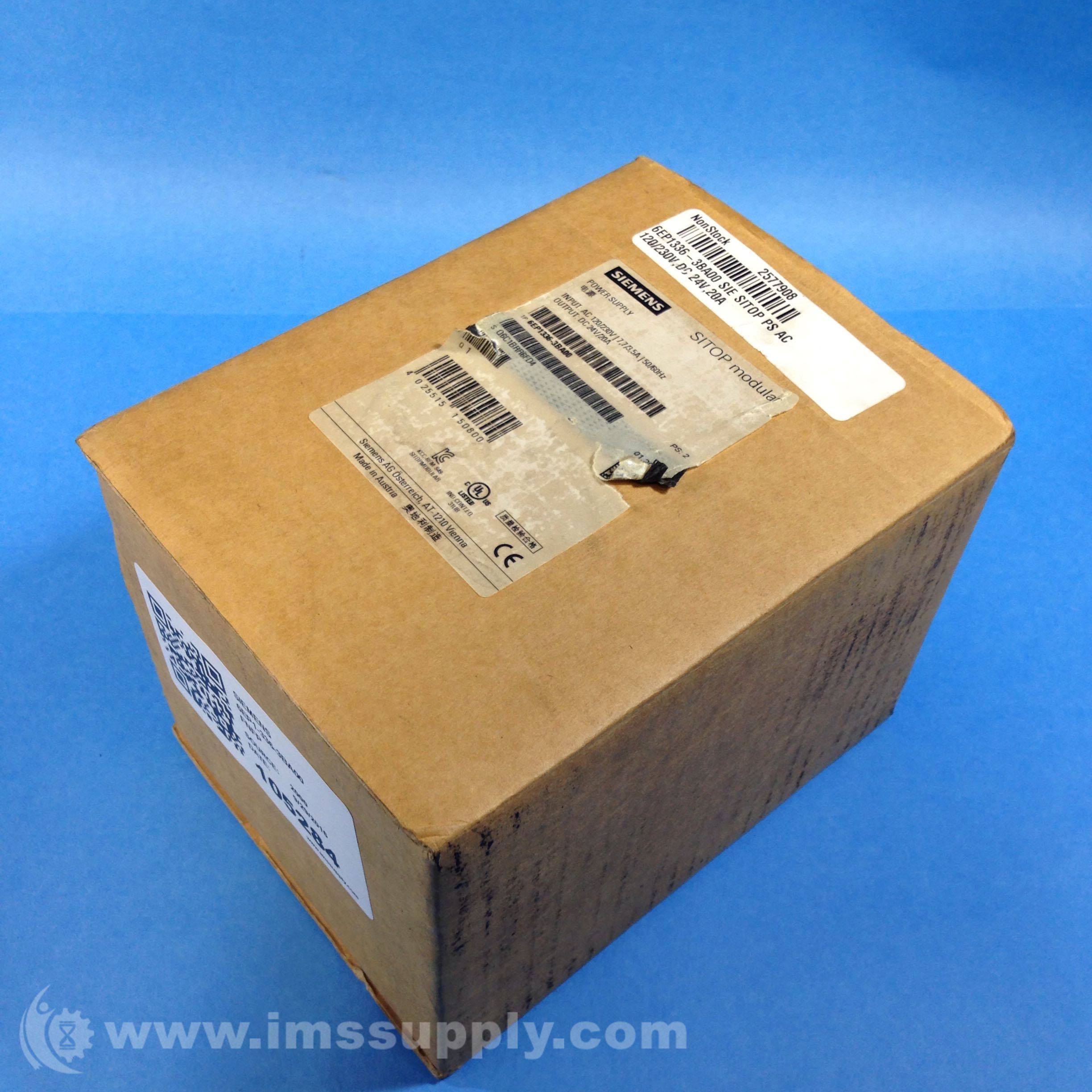 Siemens 6EP1336-3BA00 AC/DC DIN Rail Power Supply - IMS Supply