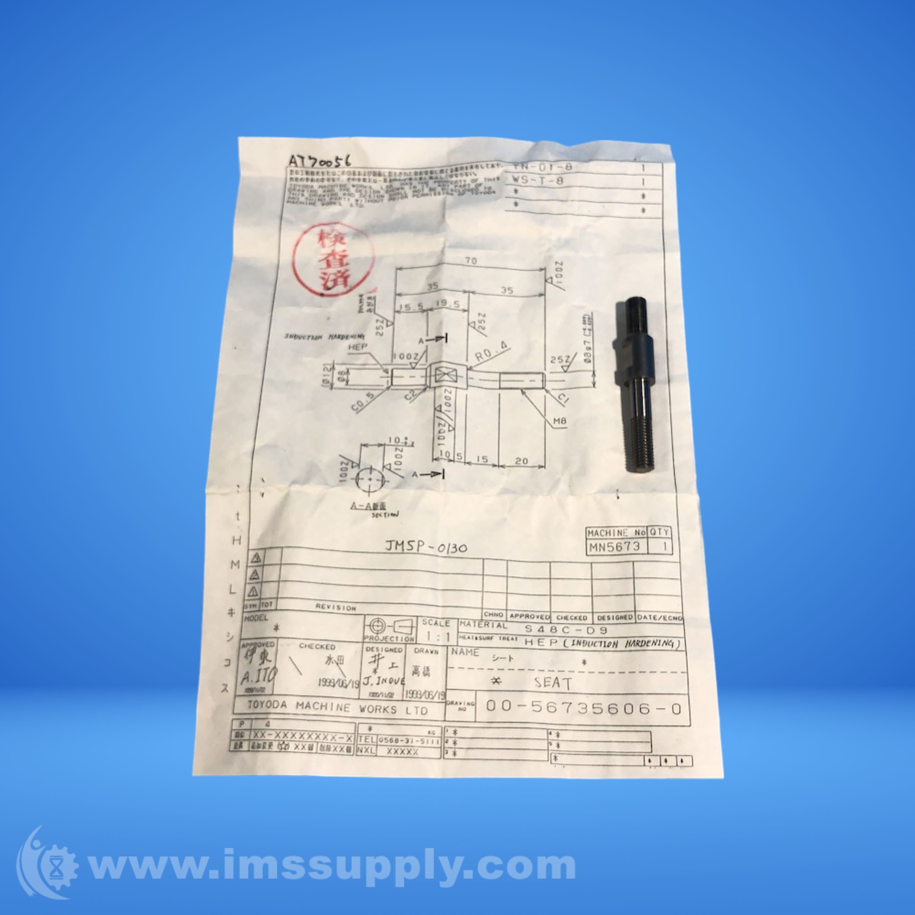 Toyoda Machine Works 00-56735606-0 - IMS Supply