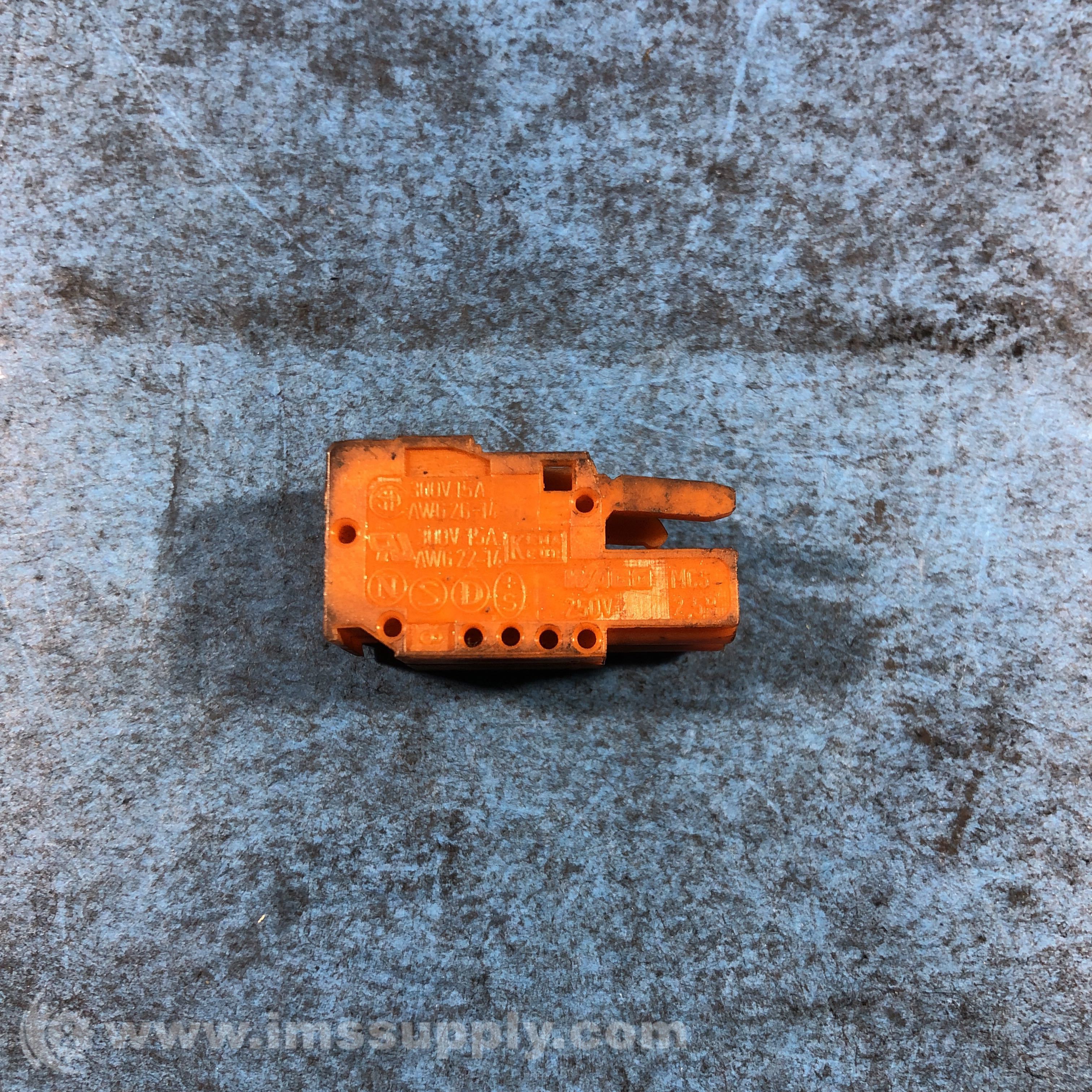 Wago 2-Pole Orange Plug Connector - IMS Supply