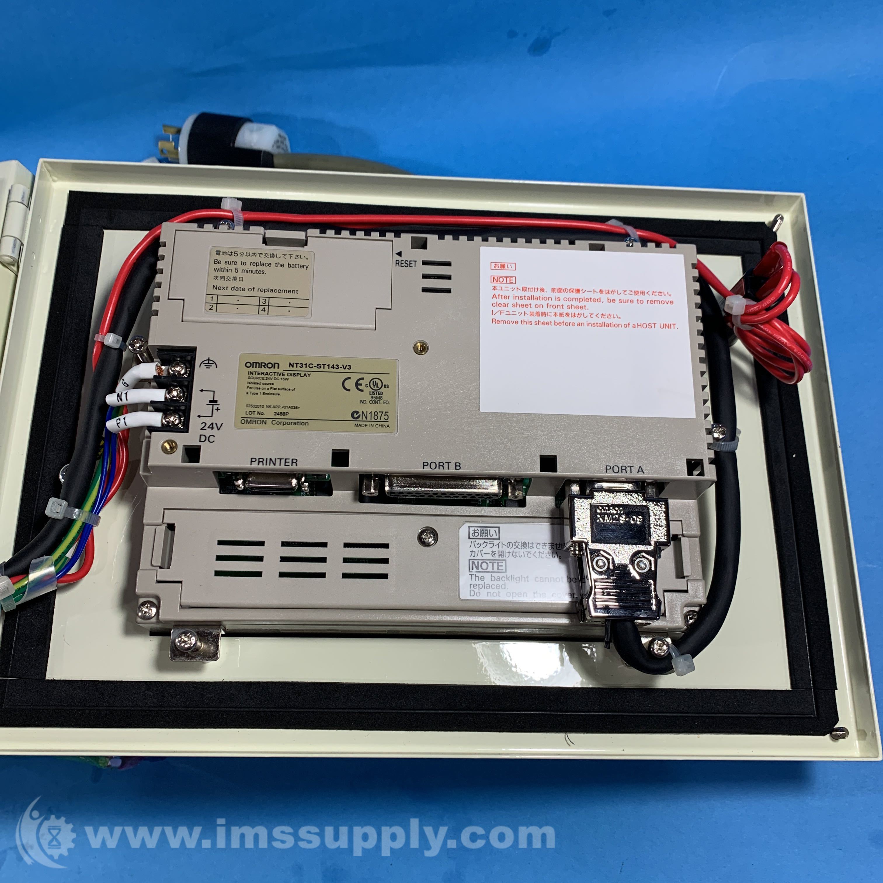 Omron NT31C-ST143-V3 NT31 Programmable Terminal - IMS Supply