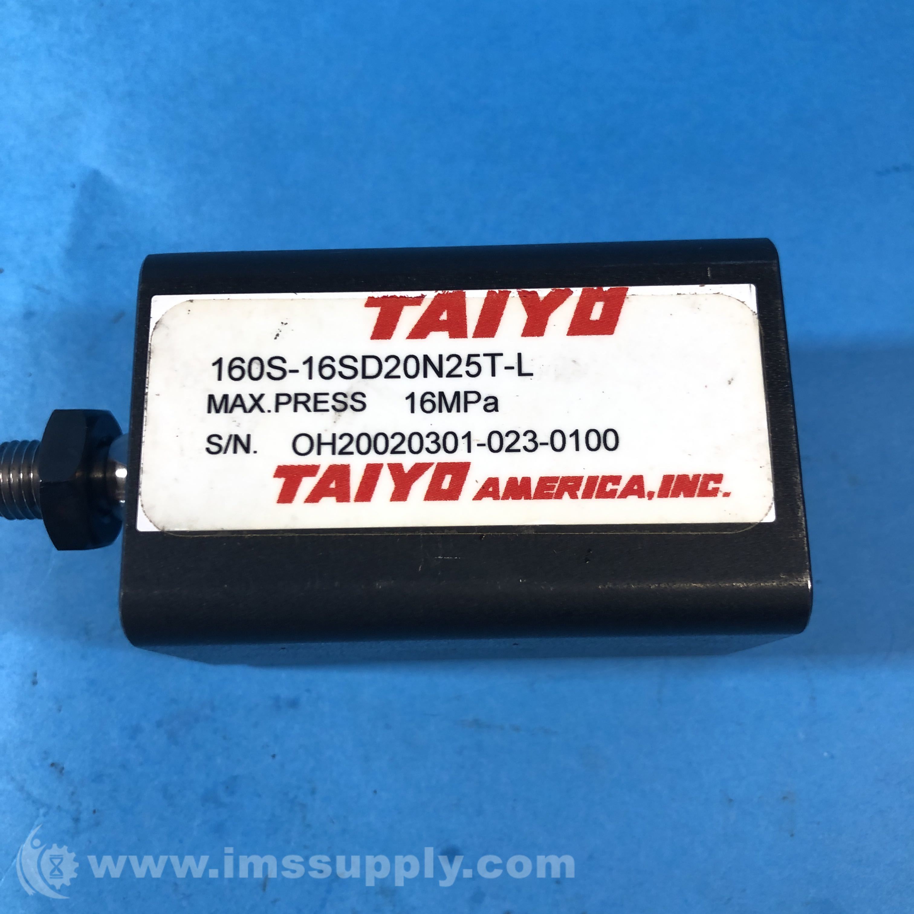 Taiyo 160S-16SD20N25T-L Hydraulic Cylinder - IMS Supply