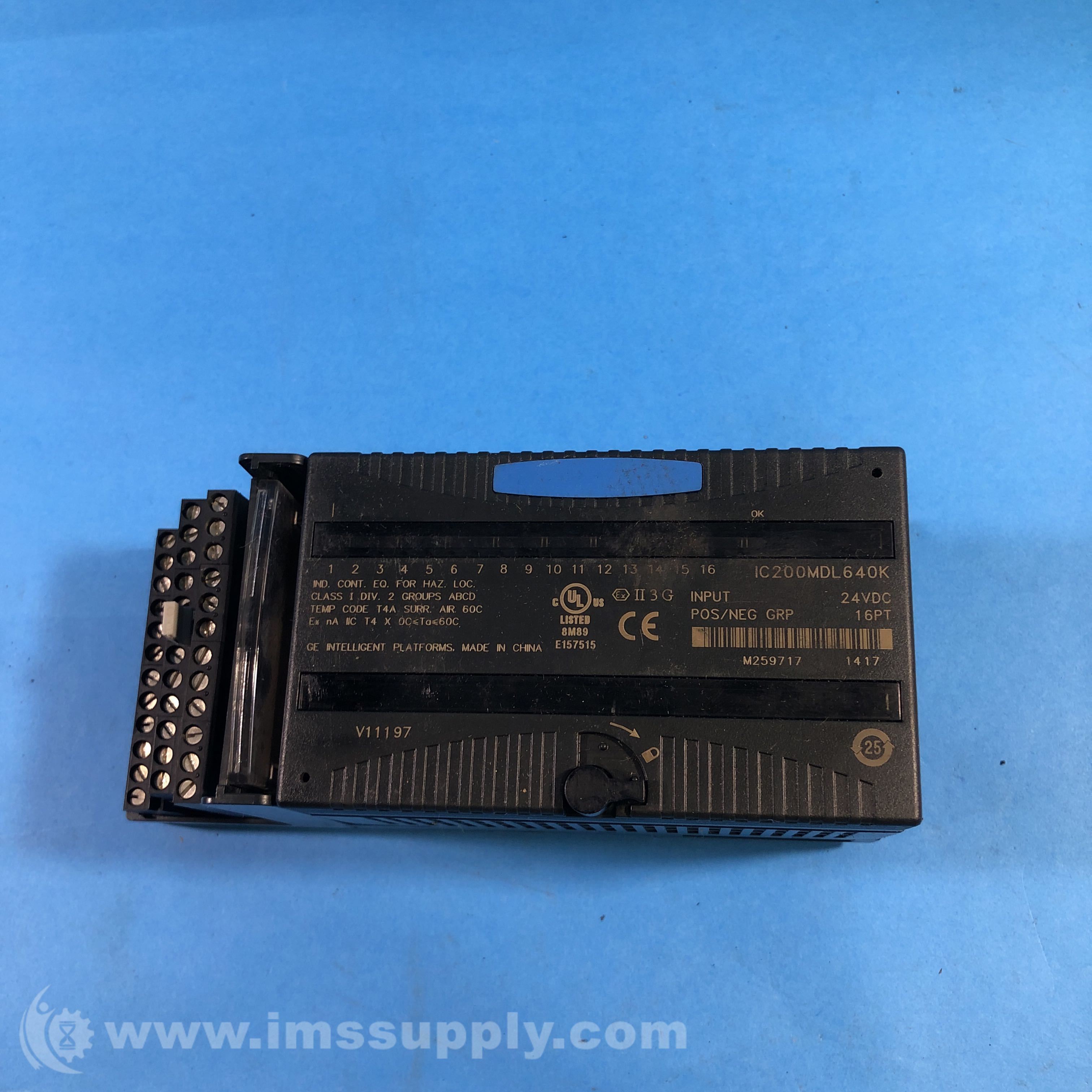 GE Fanuc IC200MDL640K PLC Input Module - IMS Supply