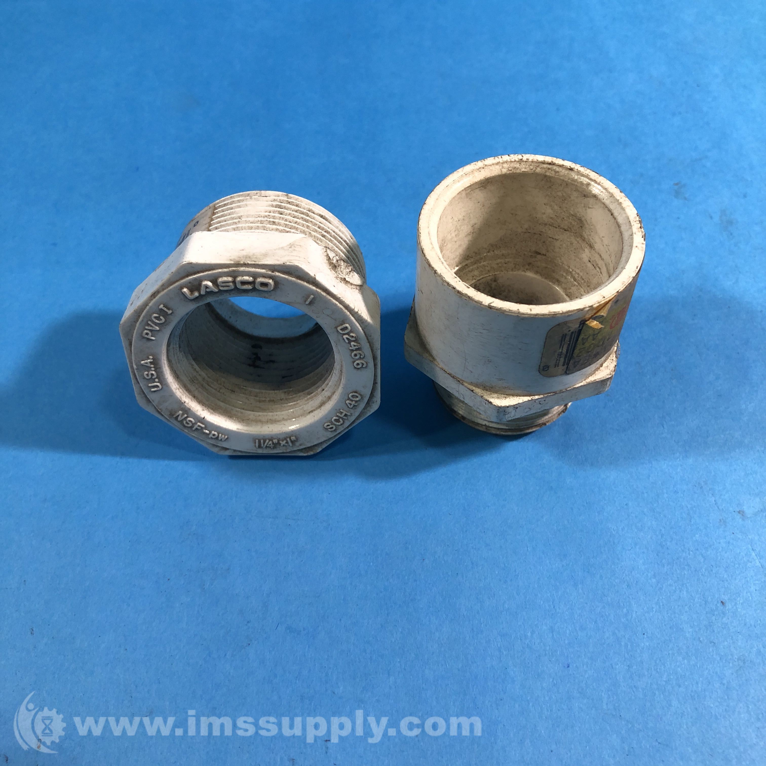 Lasco 1/4 x 1 SCH 40 D2466 Reducer Adapter Bushing - IMS Supply