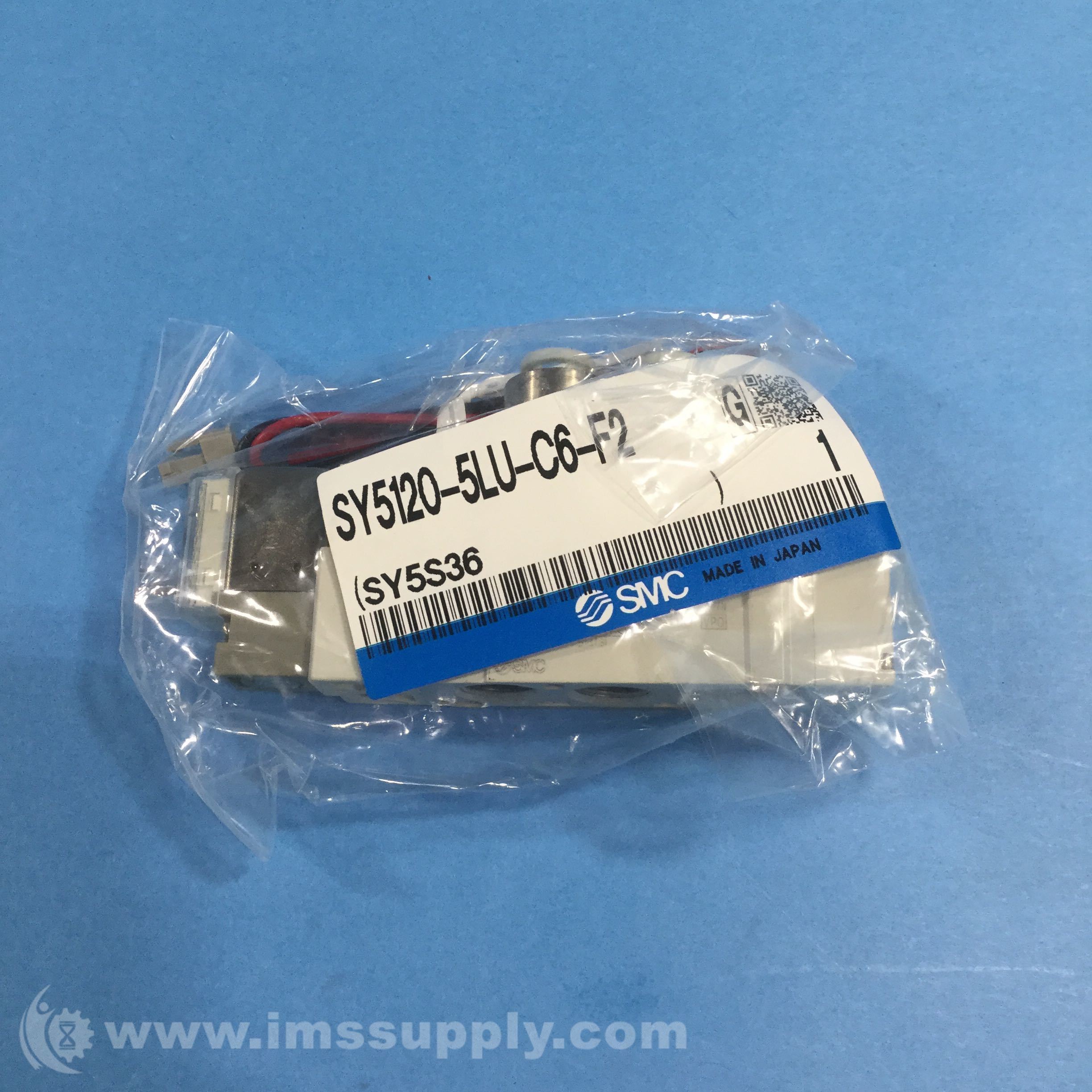SMC SY5120-5LU-C6-F2 SY5000 Soleniod Valve, Rubber Seal - IMS Supply
