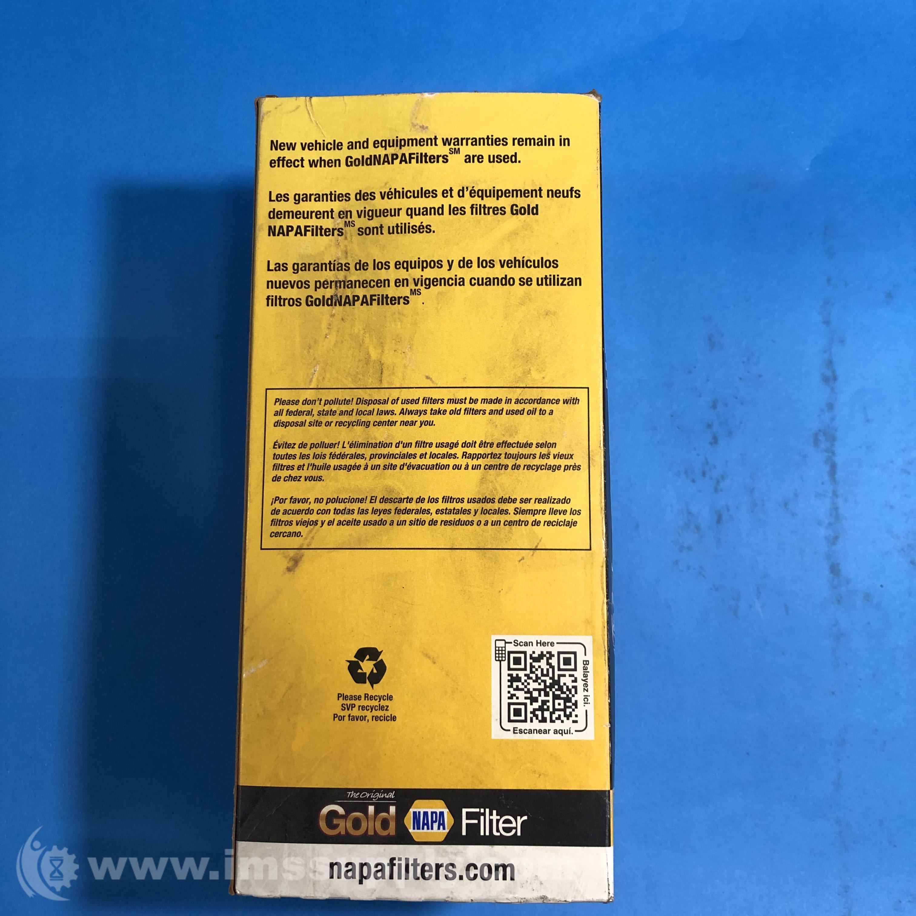Napa 1825 Gold Oil Filter - IMS Supply