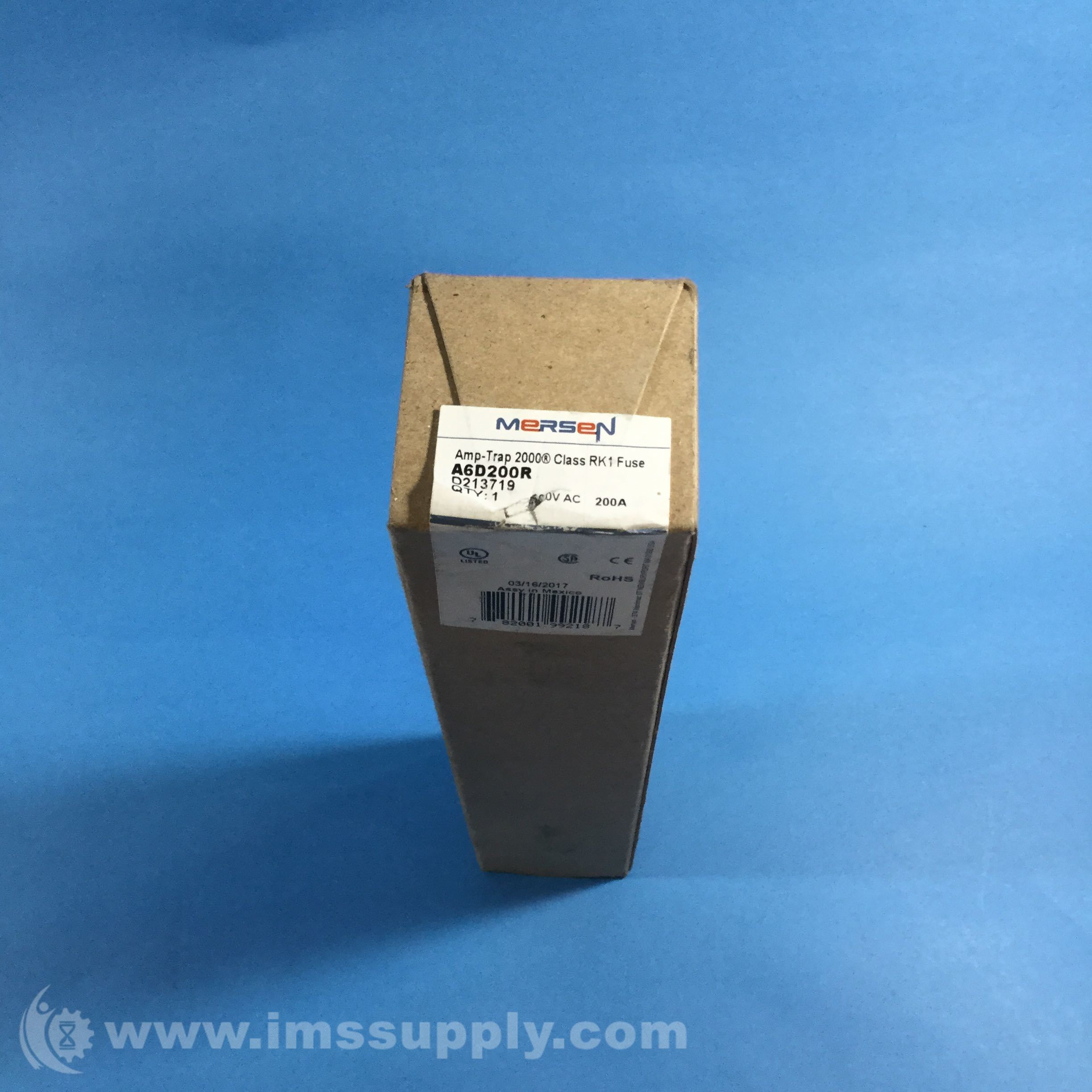 Mersen A6D200R Fuse,600V, 200A, A6D Series - IMS Supply