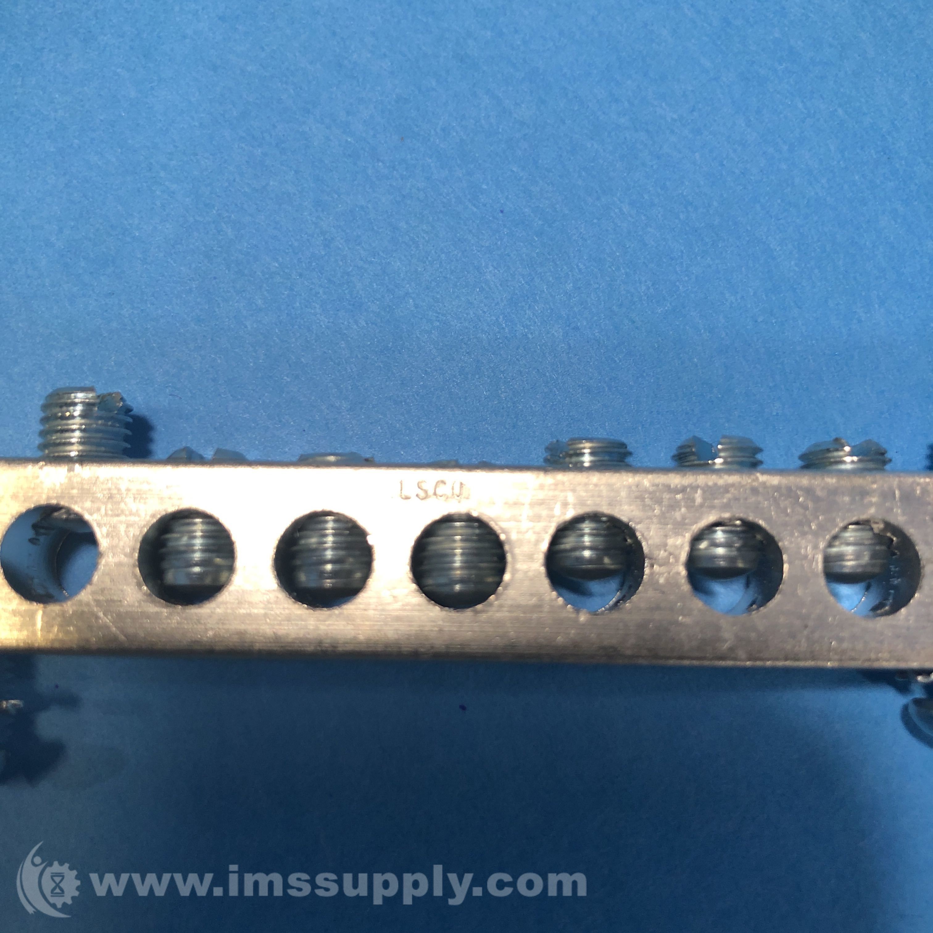 Ilsco Lsco Aluminum Neutral Lug Bar 12 Port Connector - IMS Supply