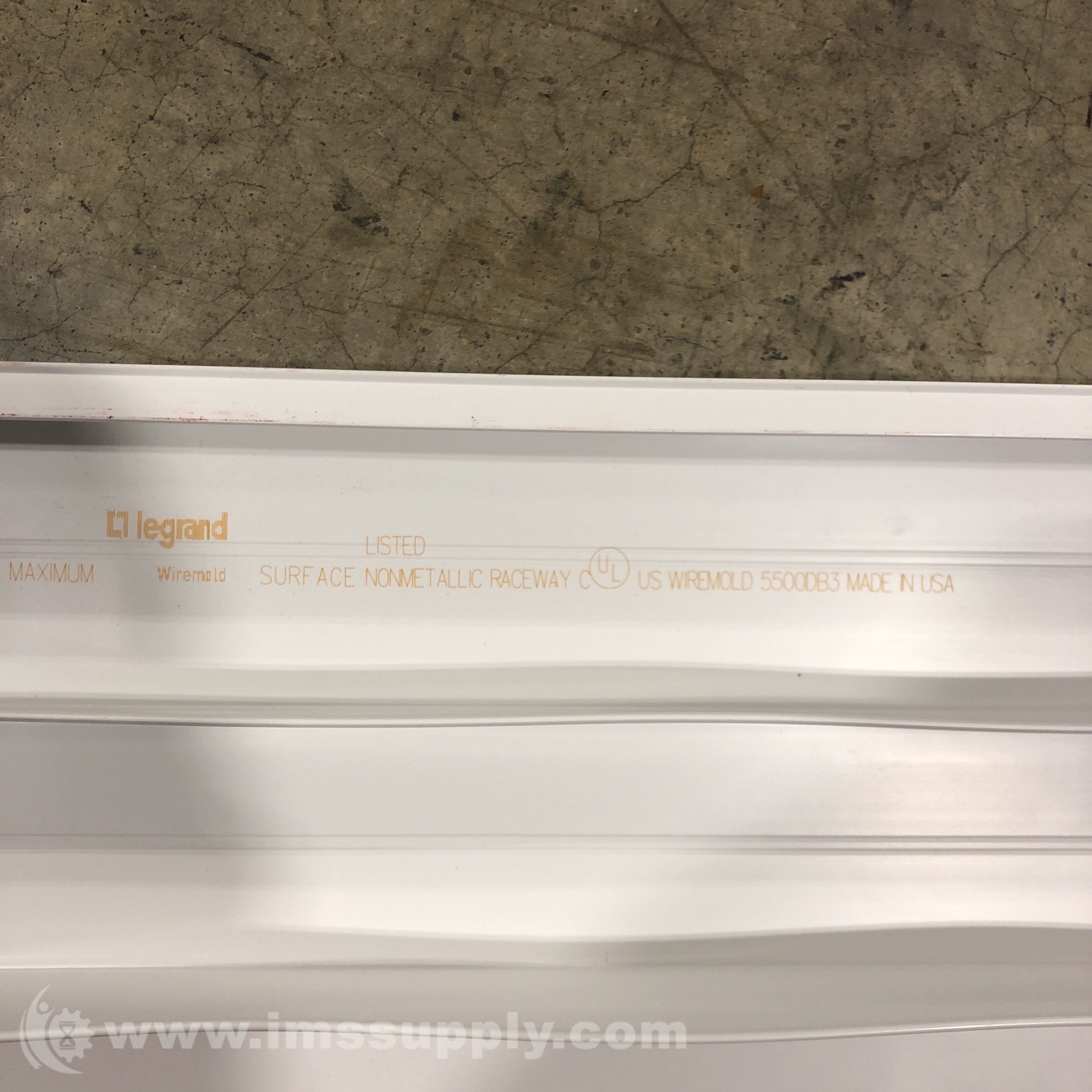 Wiremold 5500DB3 5500 Series Divided Raceway Base - IMS Supply