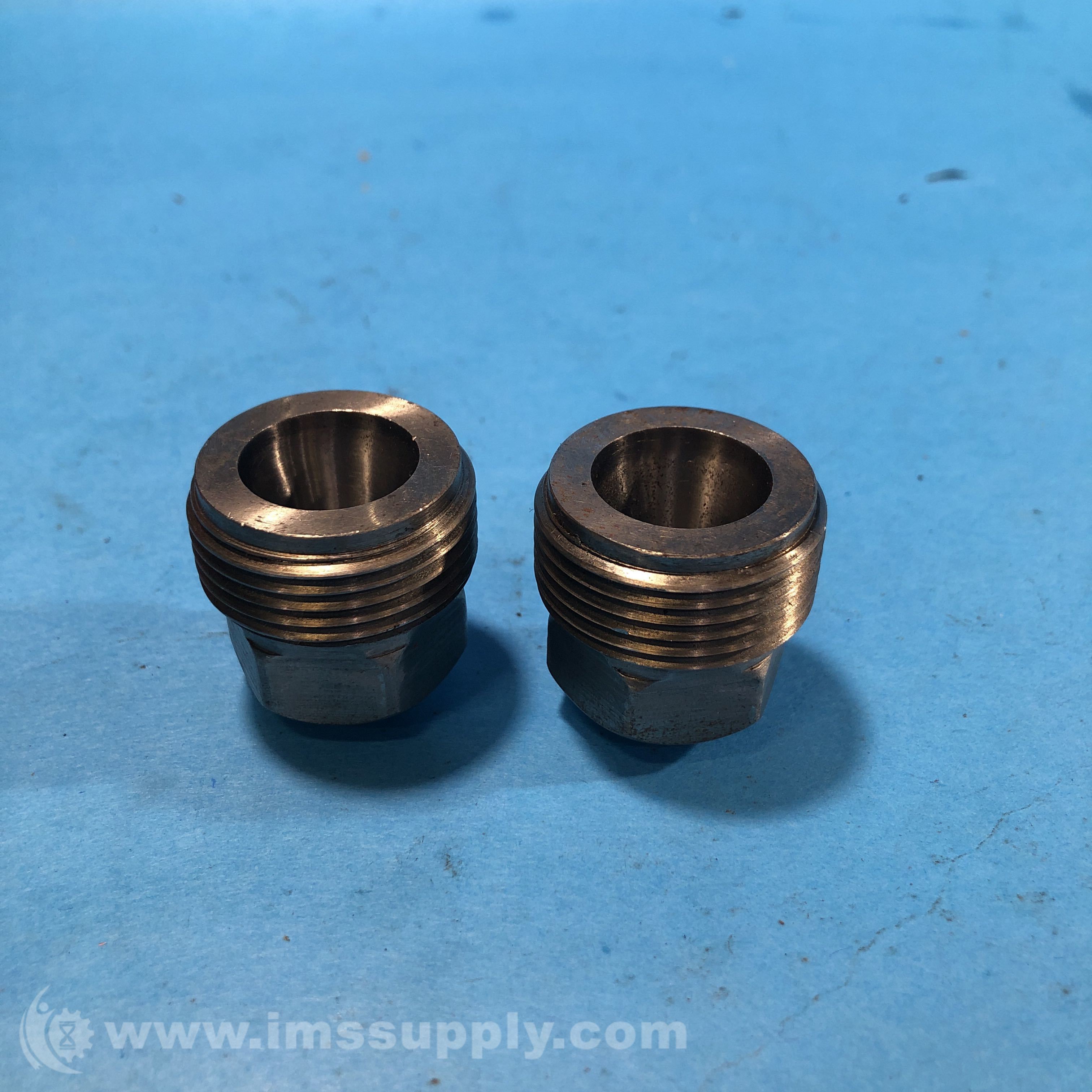 Set of 2 Galvanized Threaded Hex Head Cap Nuts - IMS Supply