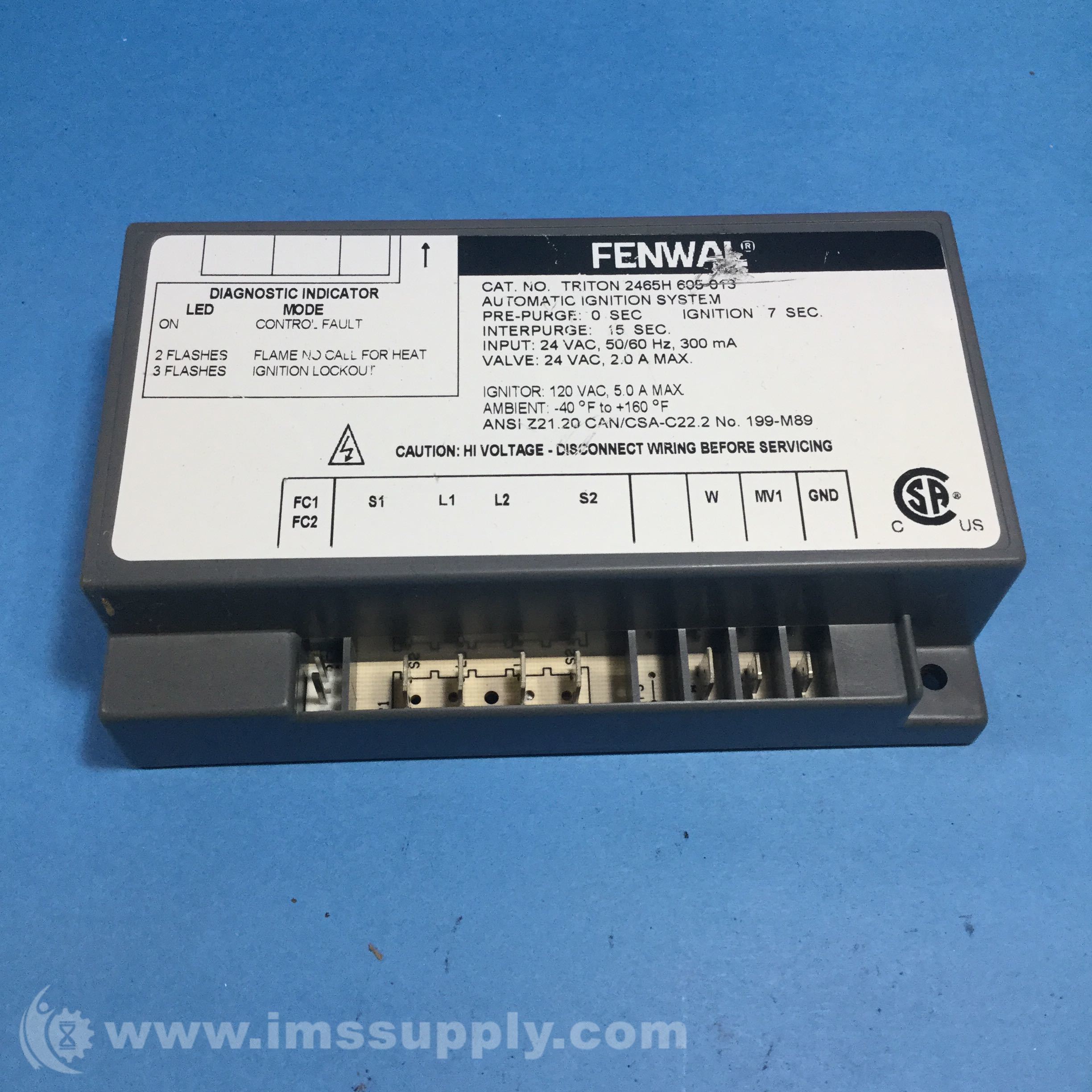 Fenwal Controls 35-655801-013 Ignition Hot Surface Control - IMS Supply