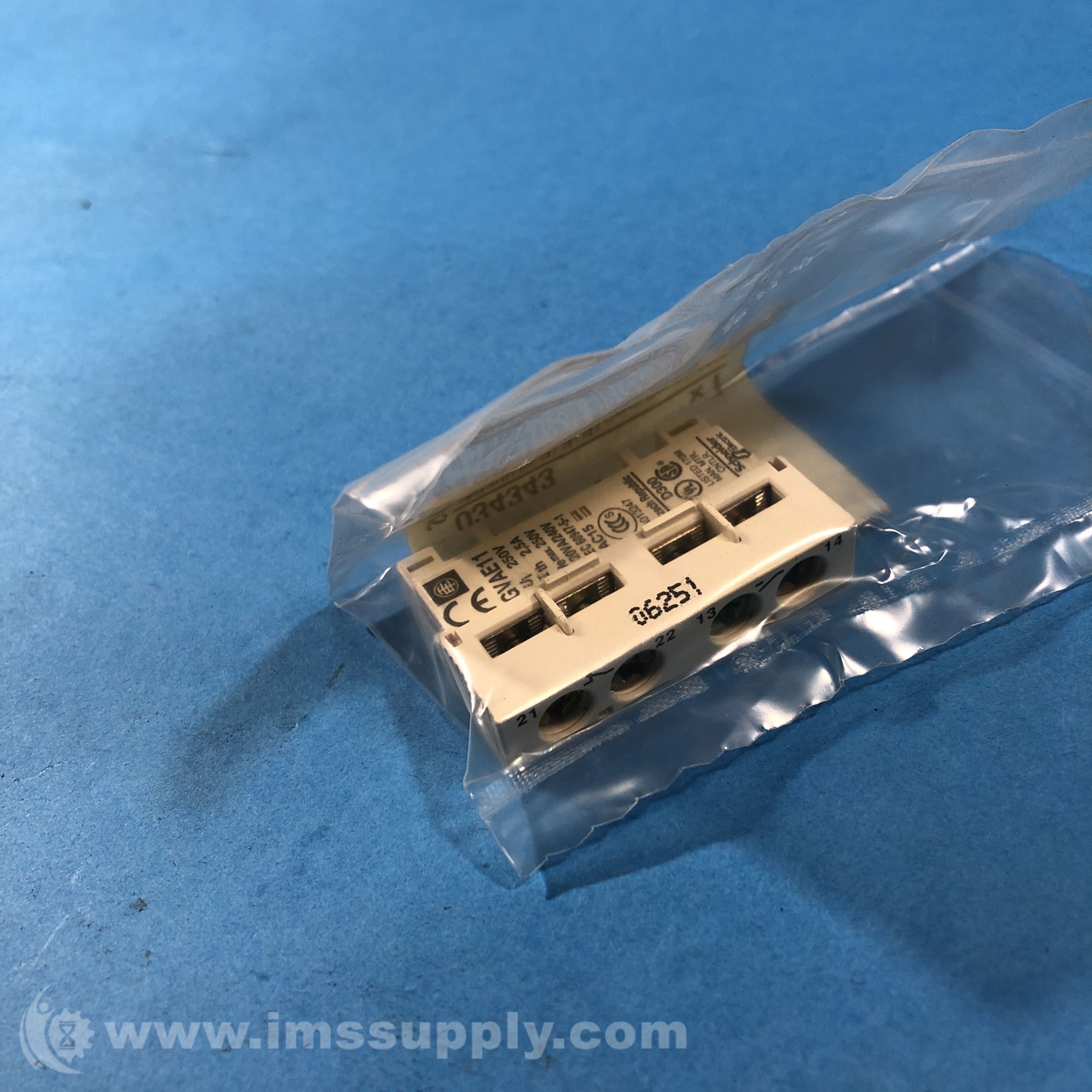 Square D GVAE11 Auxiliary Contact, 1NO 1NC 240 VAC 60 VDC 2.5 Amp - IMS ...