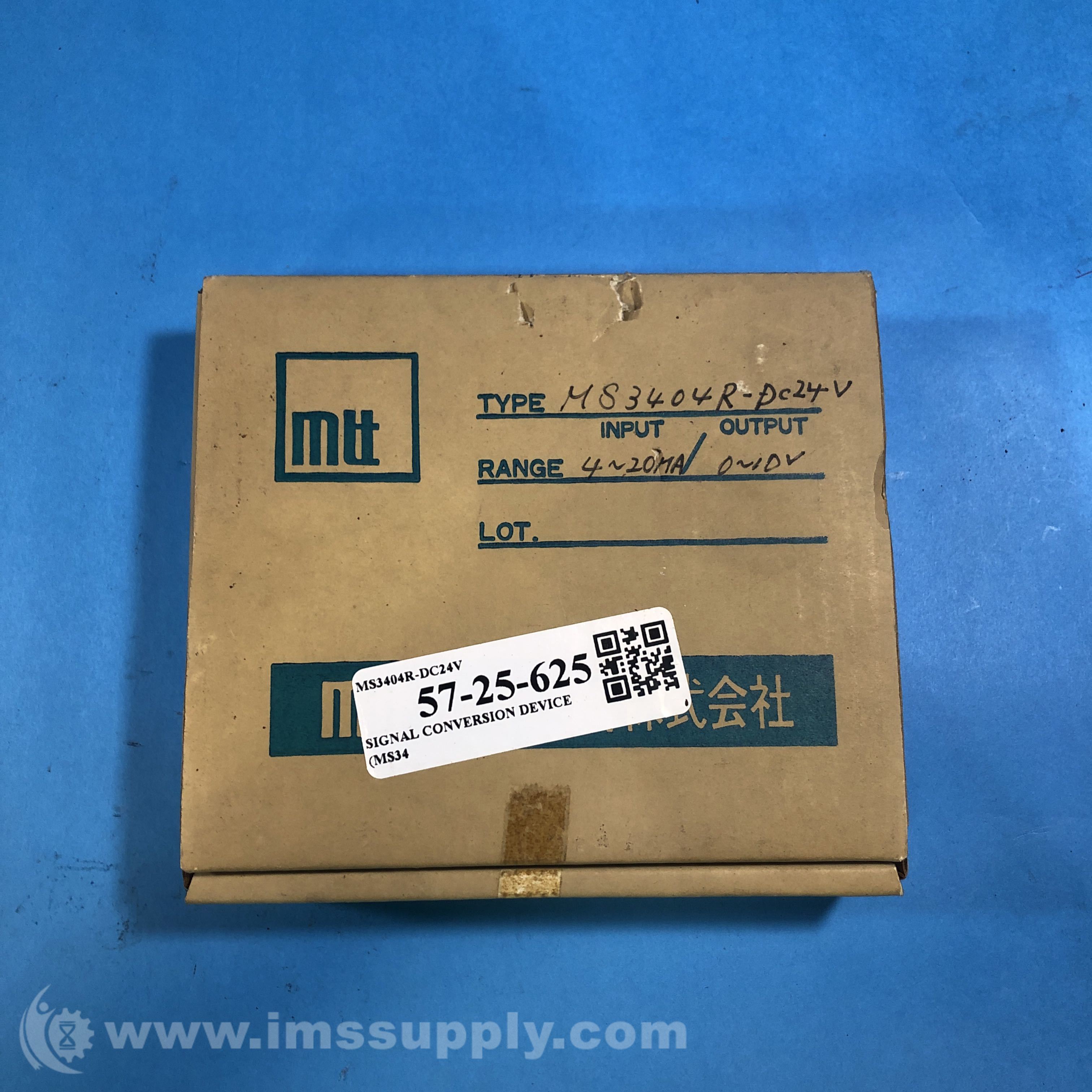 MTT Corporation MS3404R-G Signal Conversion Device - IMS Supply