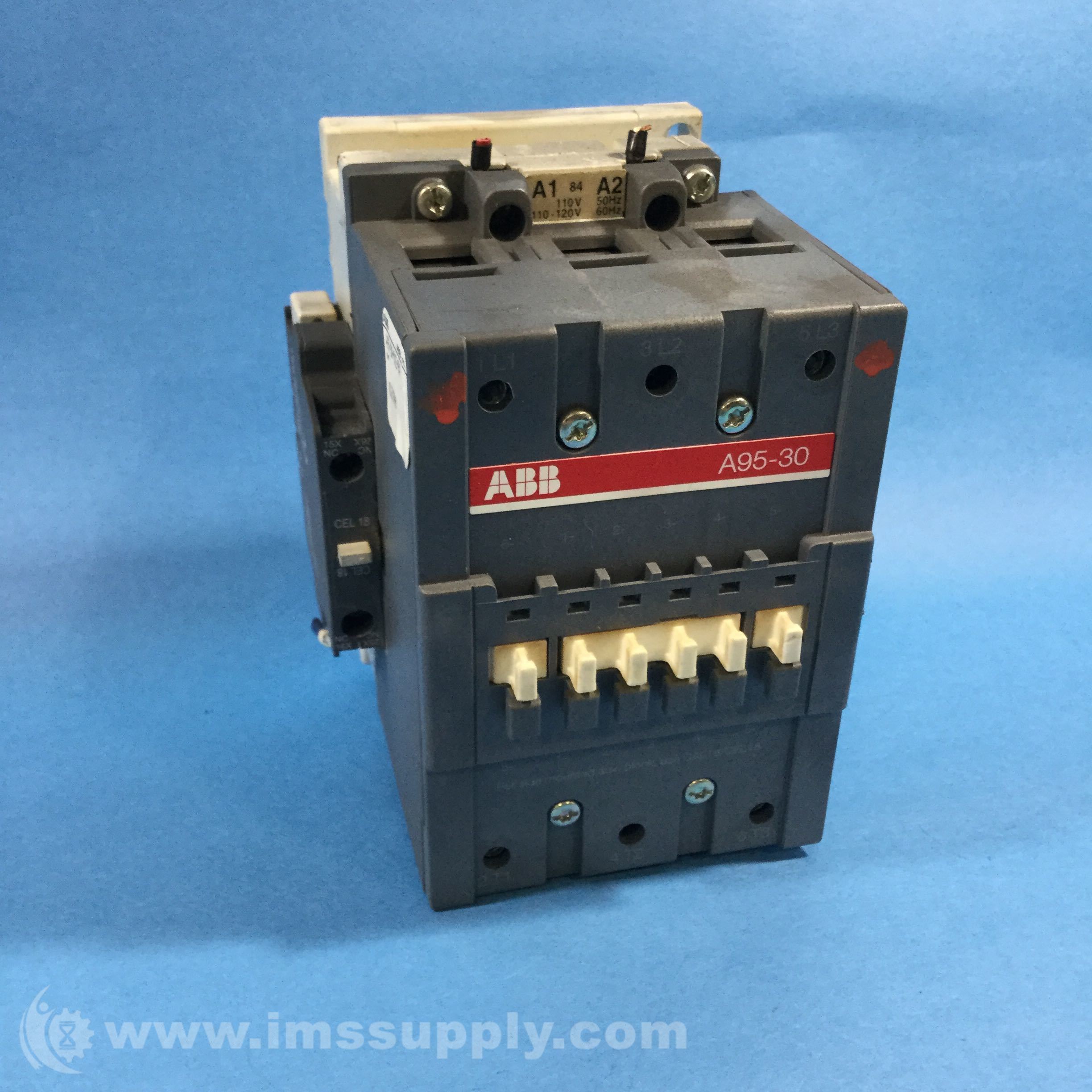 ABB A95-30-01E-84 Contactor 110 - 120 VAC Coil 95 A at 3-Phase - IMS Supply