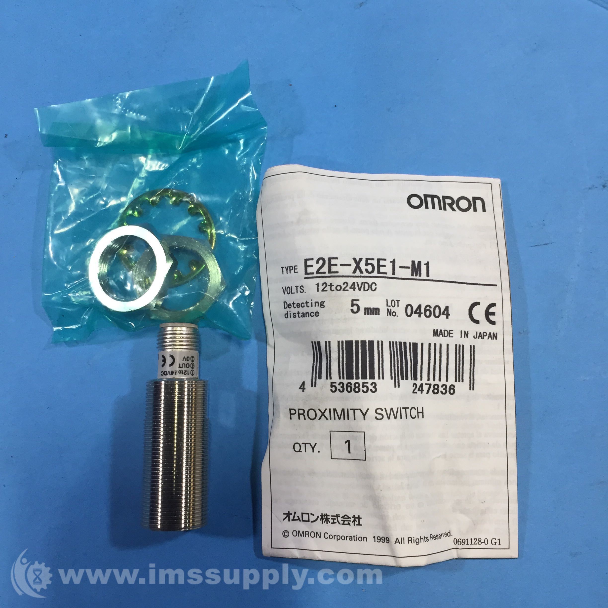 Omron E2E-X5E1-M1 Proximity Sensor Inductive NO NPN - IMS Supply