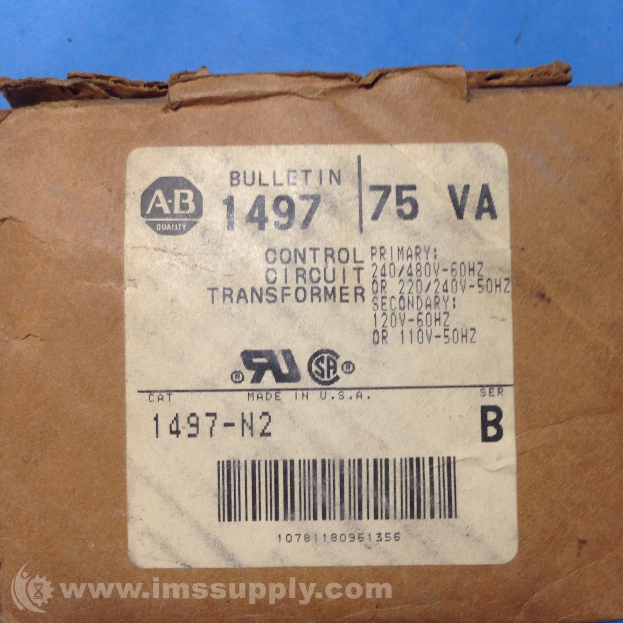 Allen Bradley 1497-N2 Transformer - IMS Supply