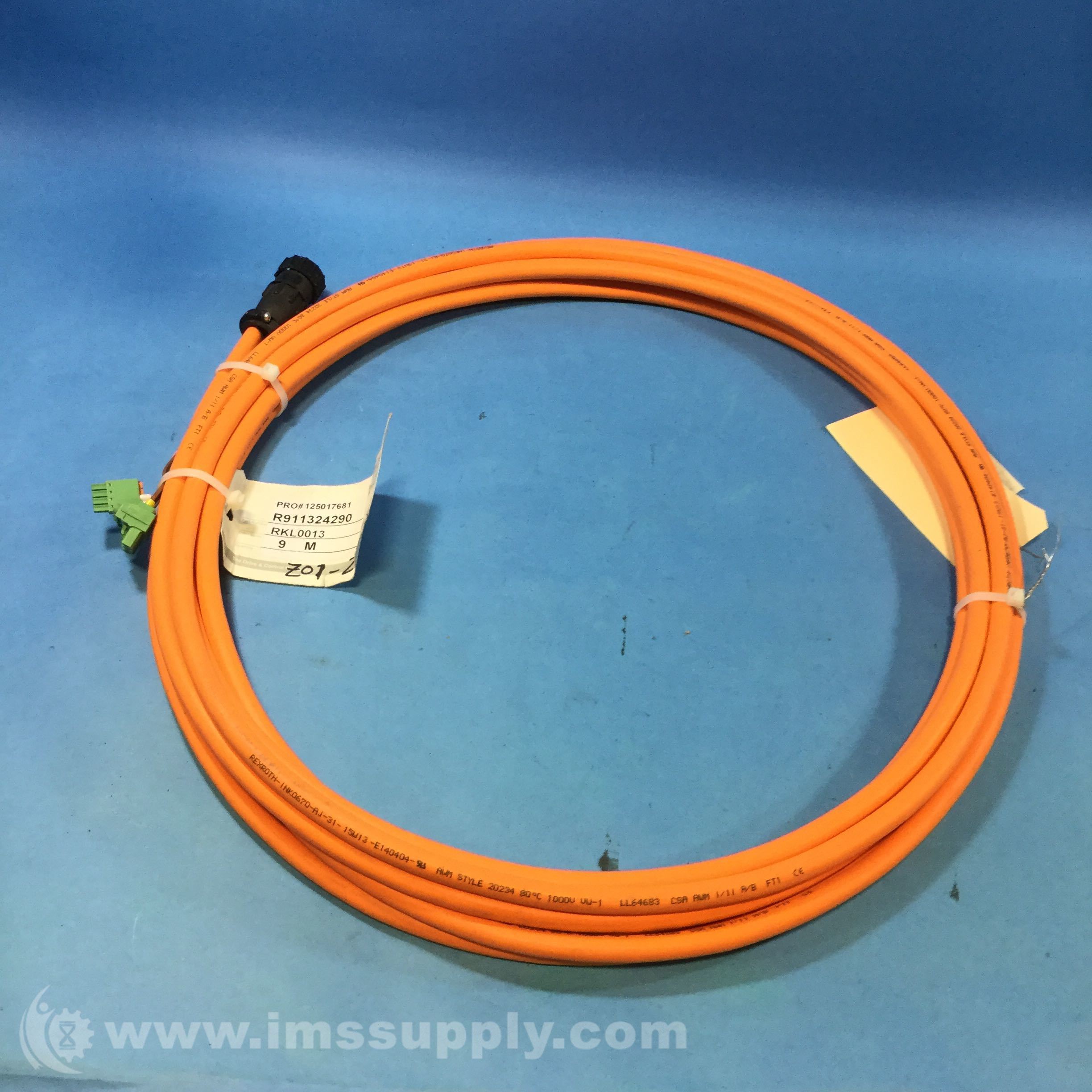 Rexroth R911324290 Motor Power and Feedback Cable Assembly - IMS Supply
