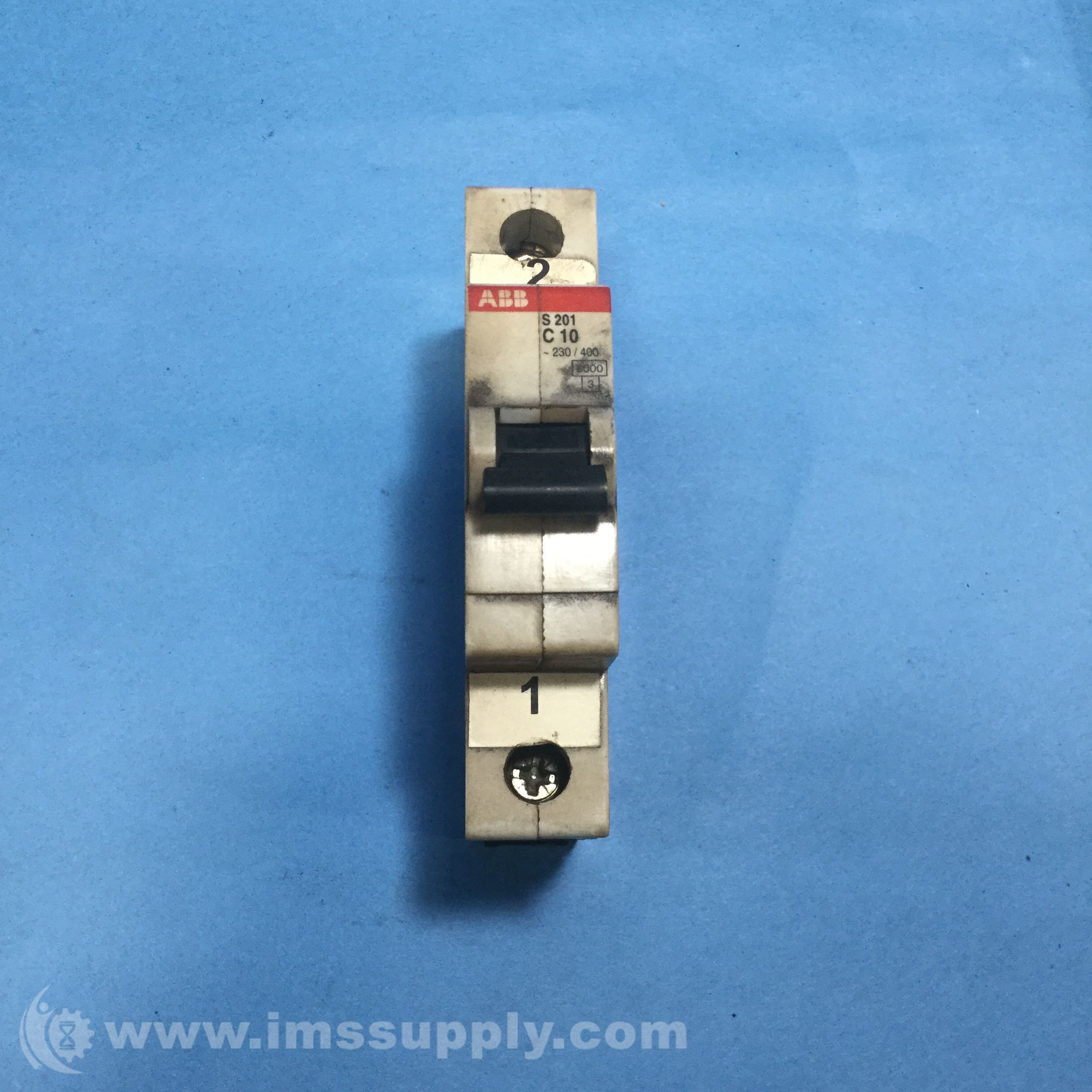 ABB S201-C10 Mini Circuit Breaker, 1-Pole, 10 Amps, 480/277 VAC - IMS ...