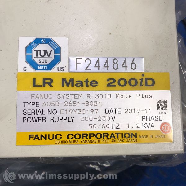Fanuc A05B-2651-B021 R-30iB LR Mate 200iD Plus Controller - IMS Supply