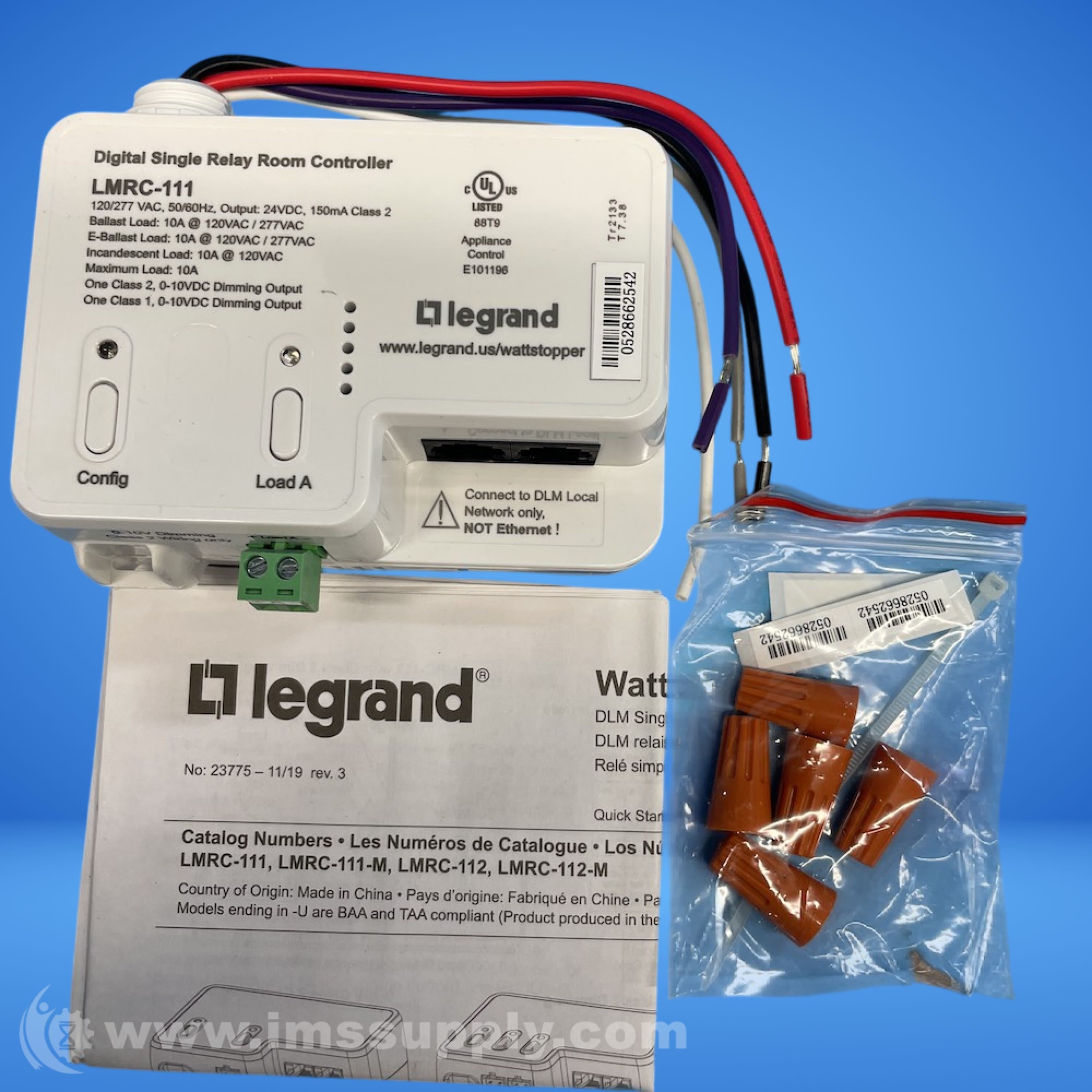 Wattstopper LMRC-111 Single Relay Room Controller - IMS Supply