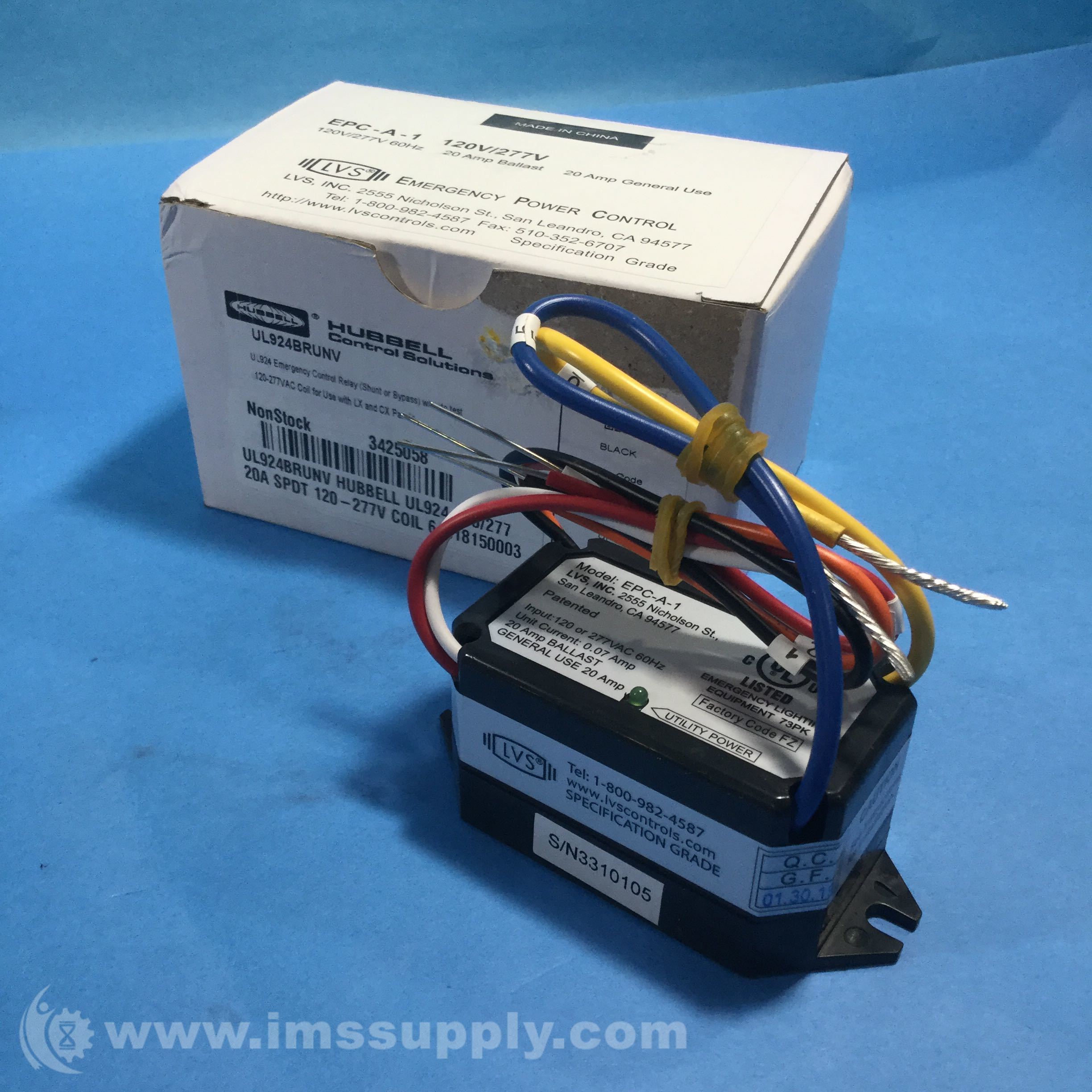 LVS Inc EPC-A-1 Emergency Power Control Junction Box - IMS Supply