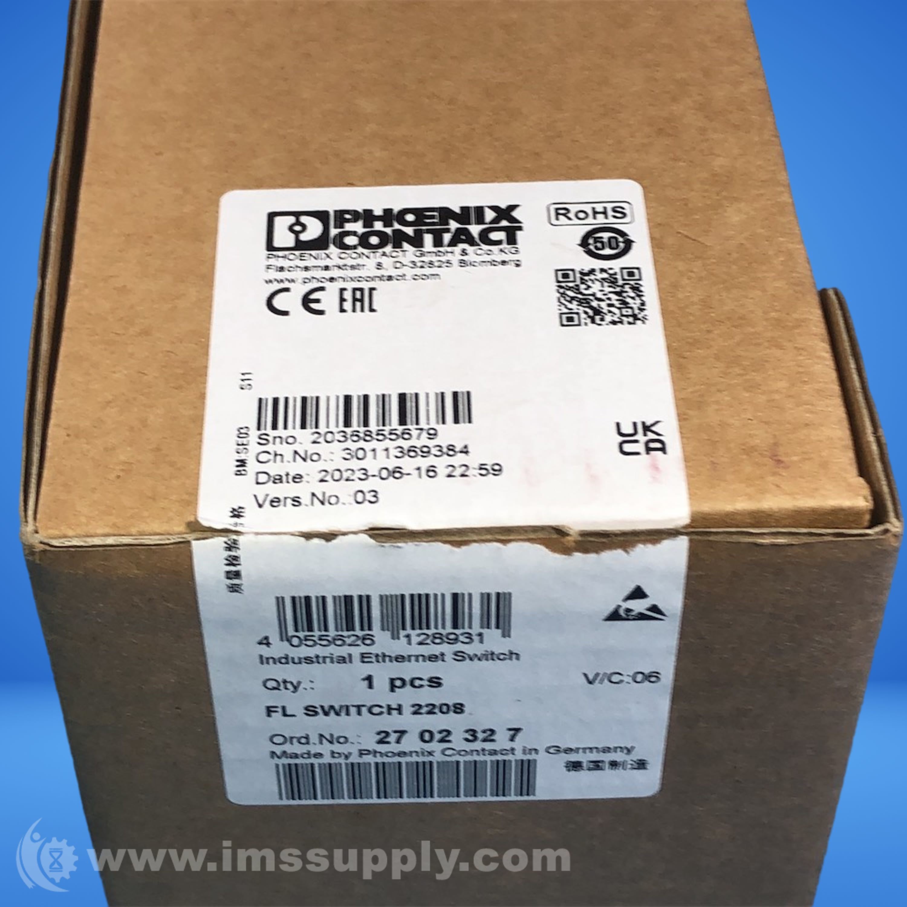 Phoenix Contact 2702327 Ethernet Switch - IMS Supply