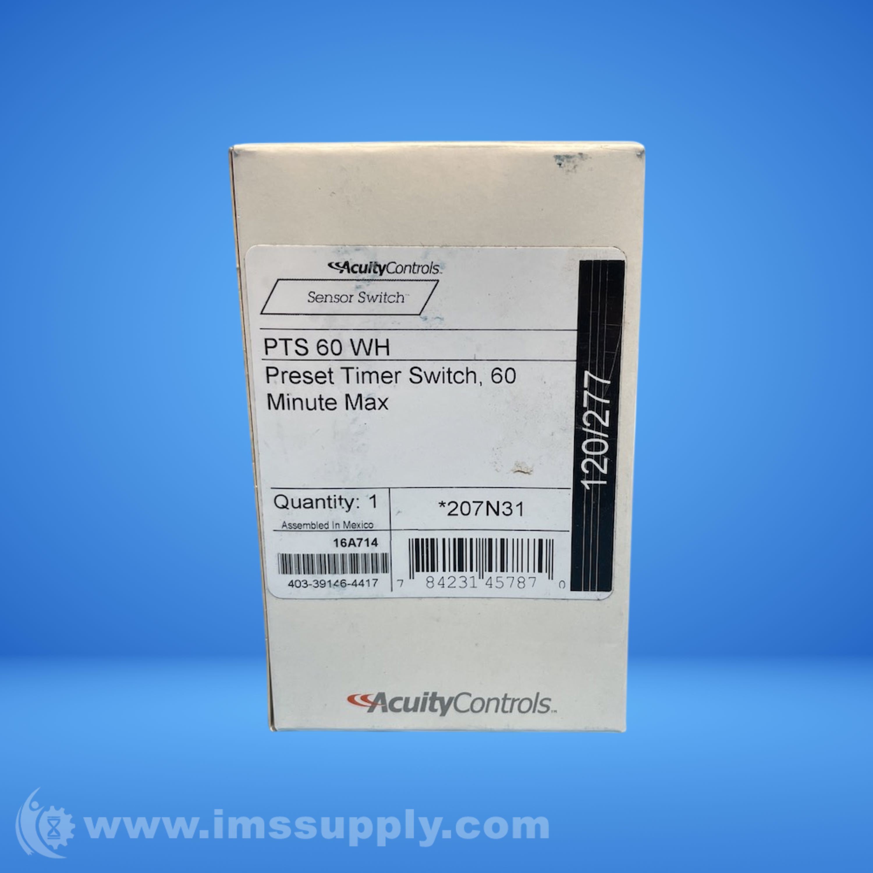 Acuity Controls PTS 60 WH Timer Switch - IMS Supply