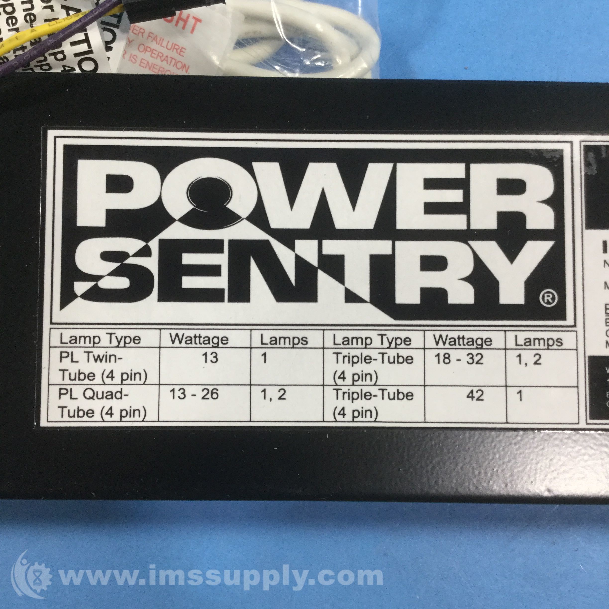 Power Sentry PSDL3 Fluorescent Battery Pack, 3 Watt, 120/277 VAC - IMS ...