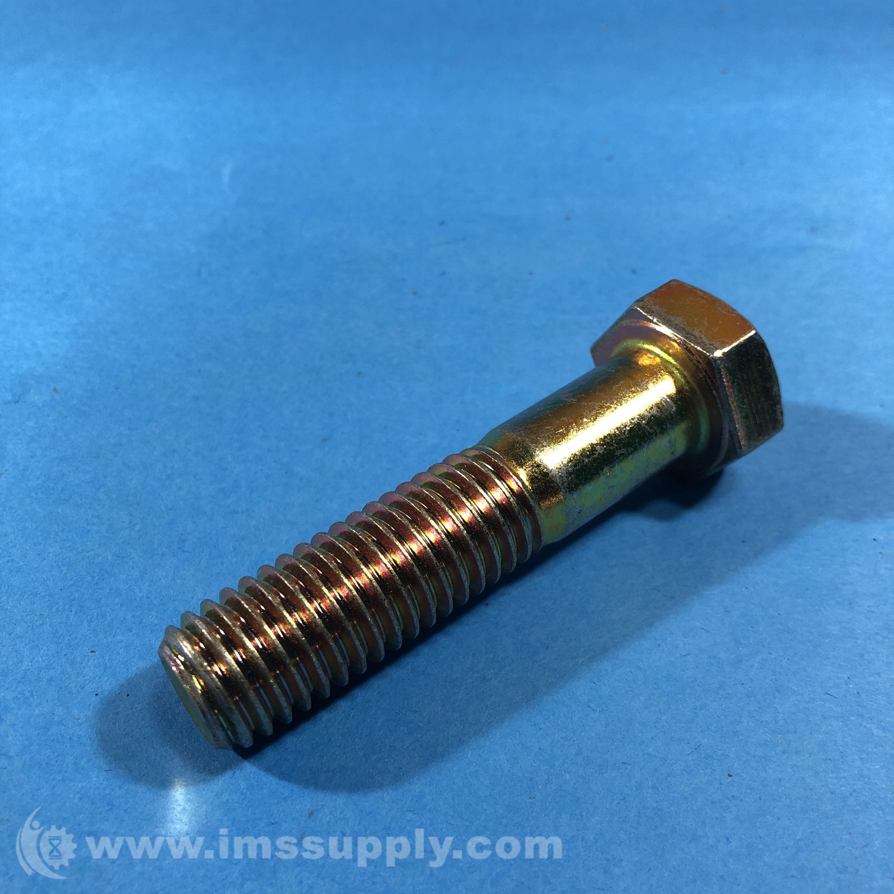 Infasco Hex Head Grade 8 Yellow Zinc Partially Threaded Screw - IMS Supply