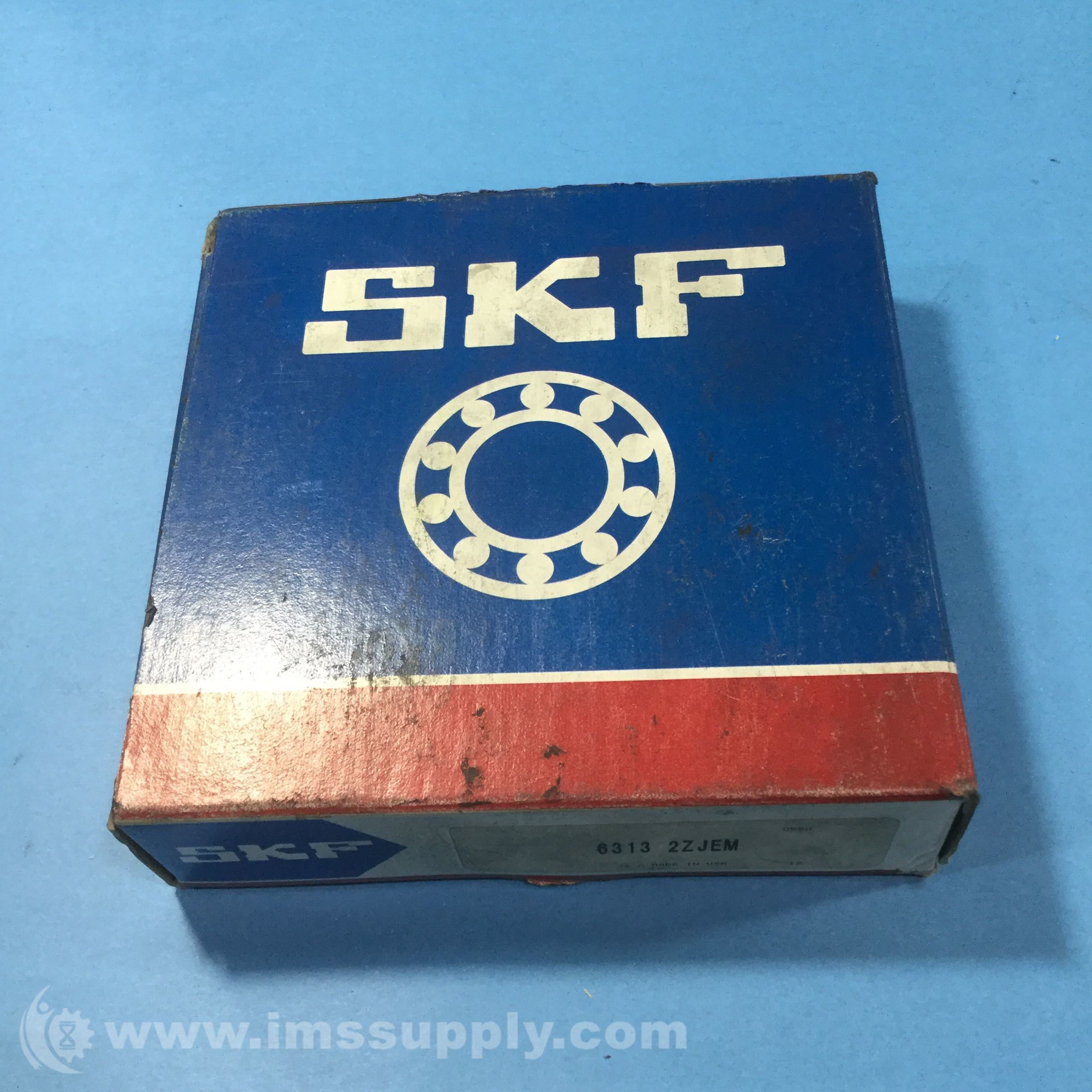 SKF 6313 2ZJEM Radial/Deep Groove Ball Bearing - Round Bore - IMS Supply