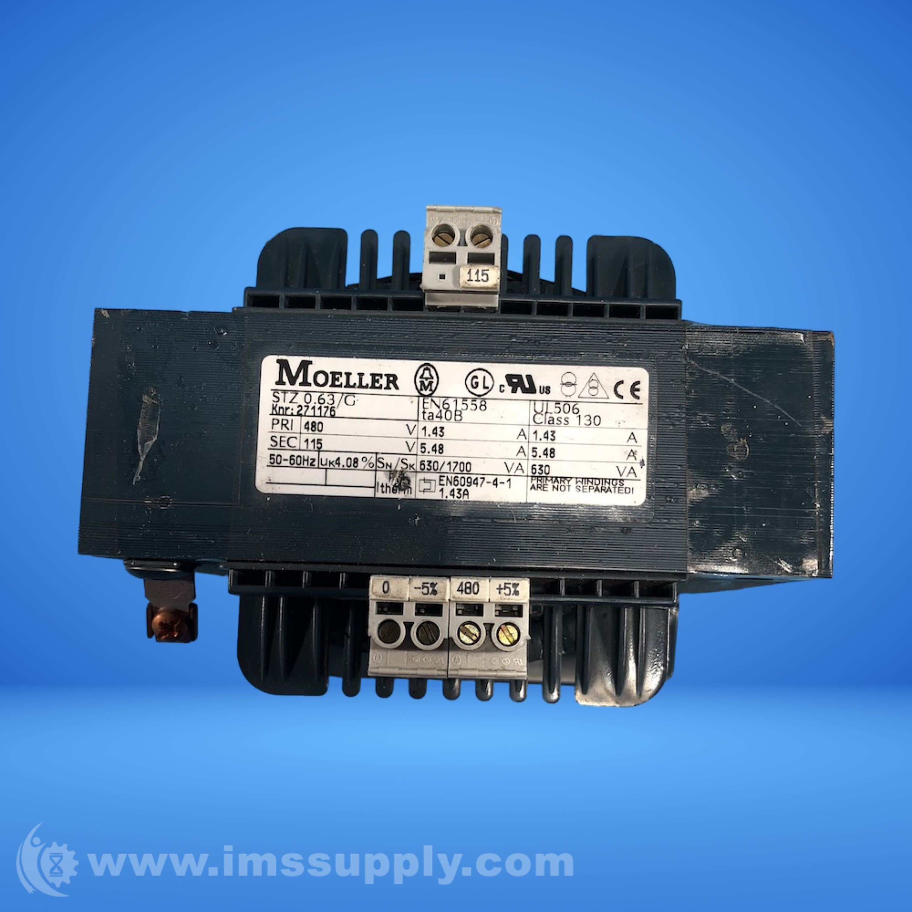 Moeller Electric EN61558 Transformer 1200v - IMS Supply