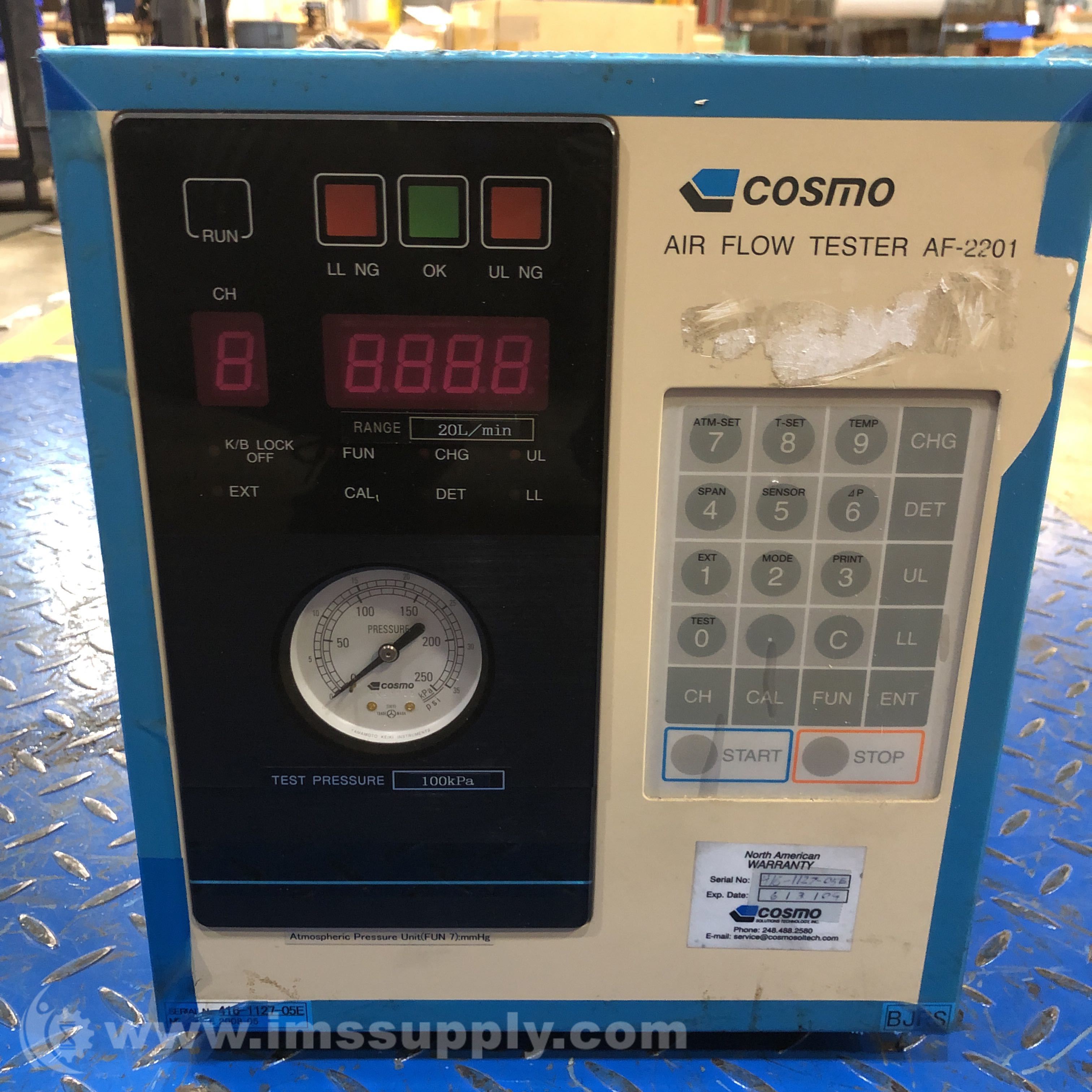 COSMO AF-2201 Air Flow Tester - IMS Supply
