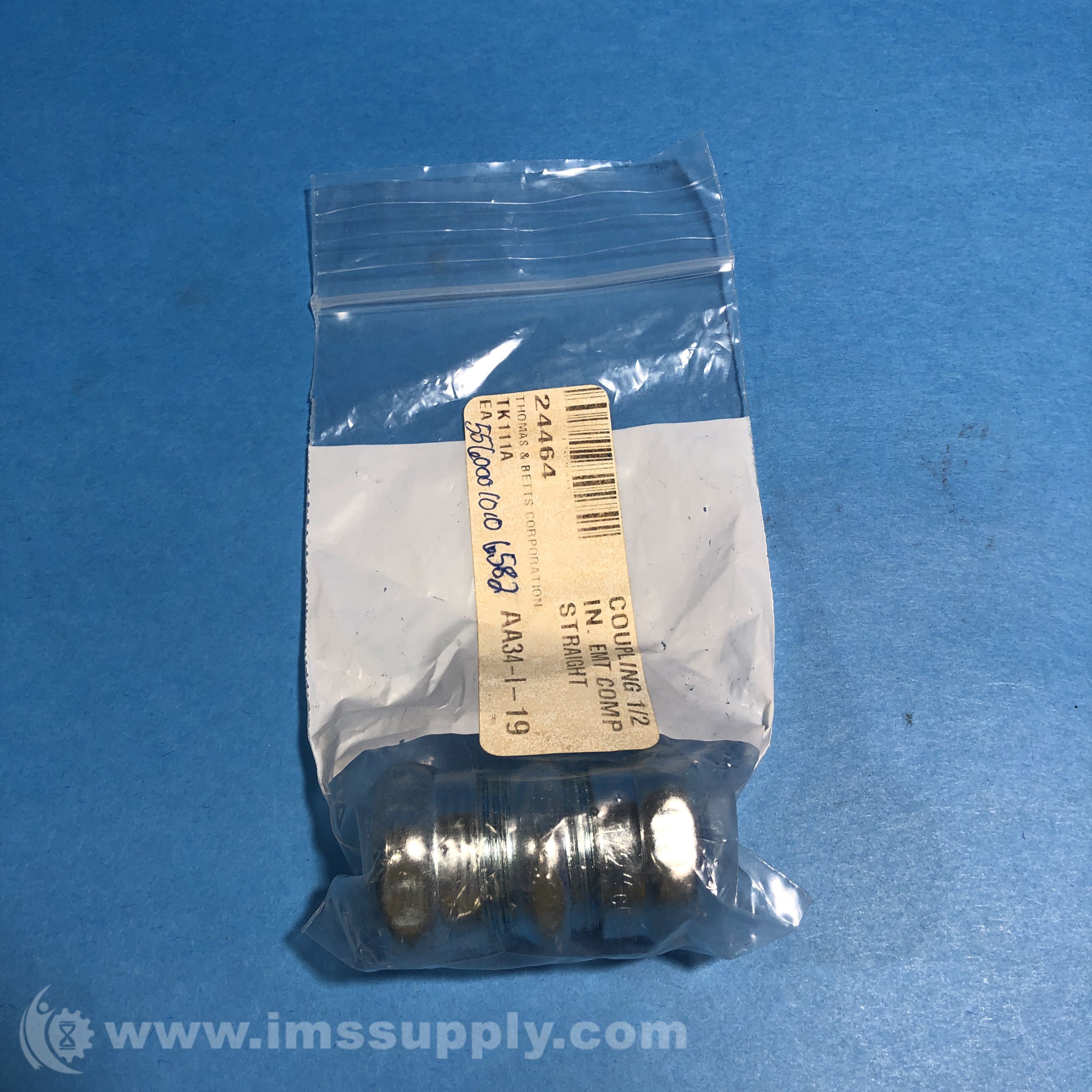 Thomas & Betts TK111A 1/2 inch EMT Steel Compression Coupling - IMS Supply