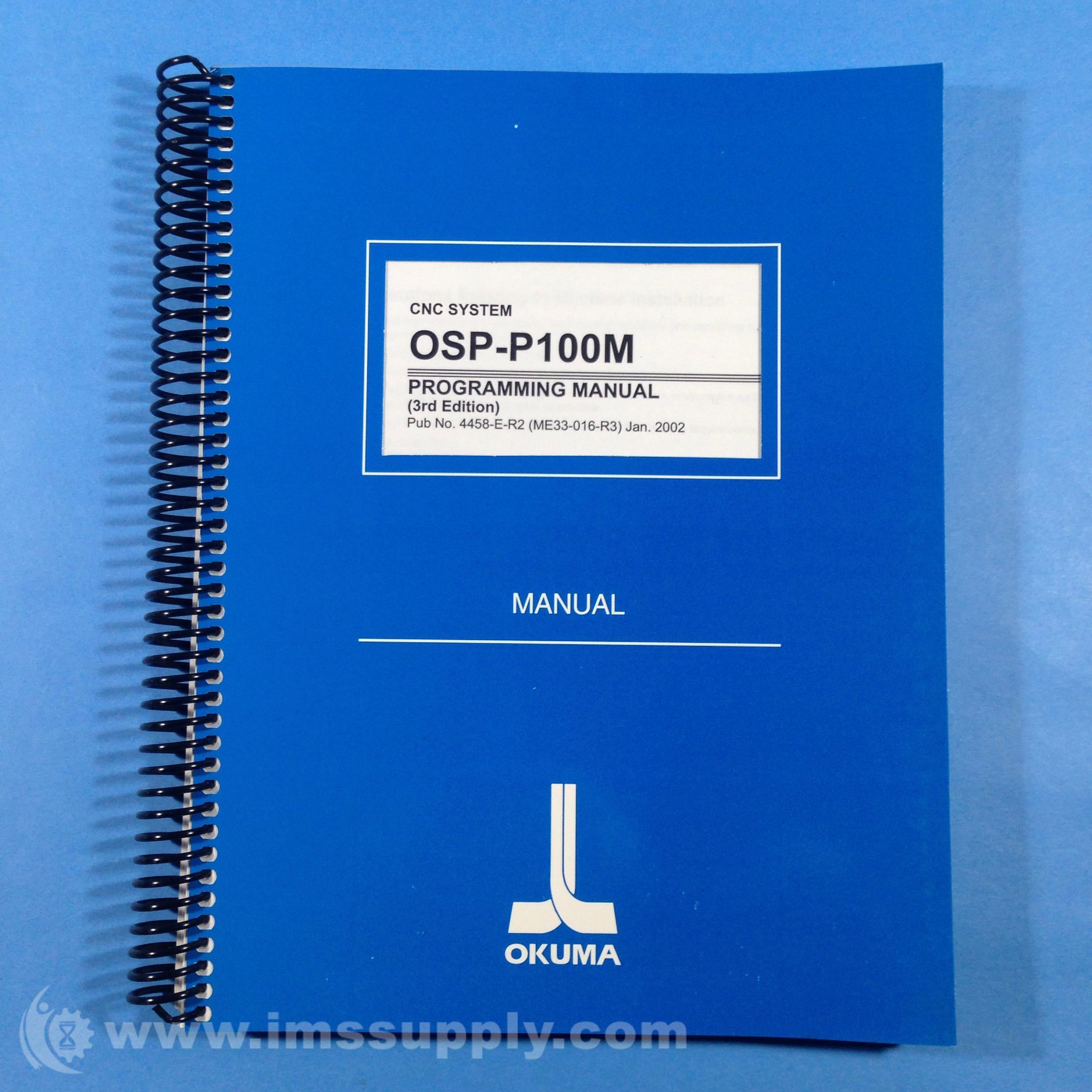Okuma OSP-P100M Programming Manual - IMS Supply