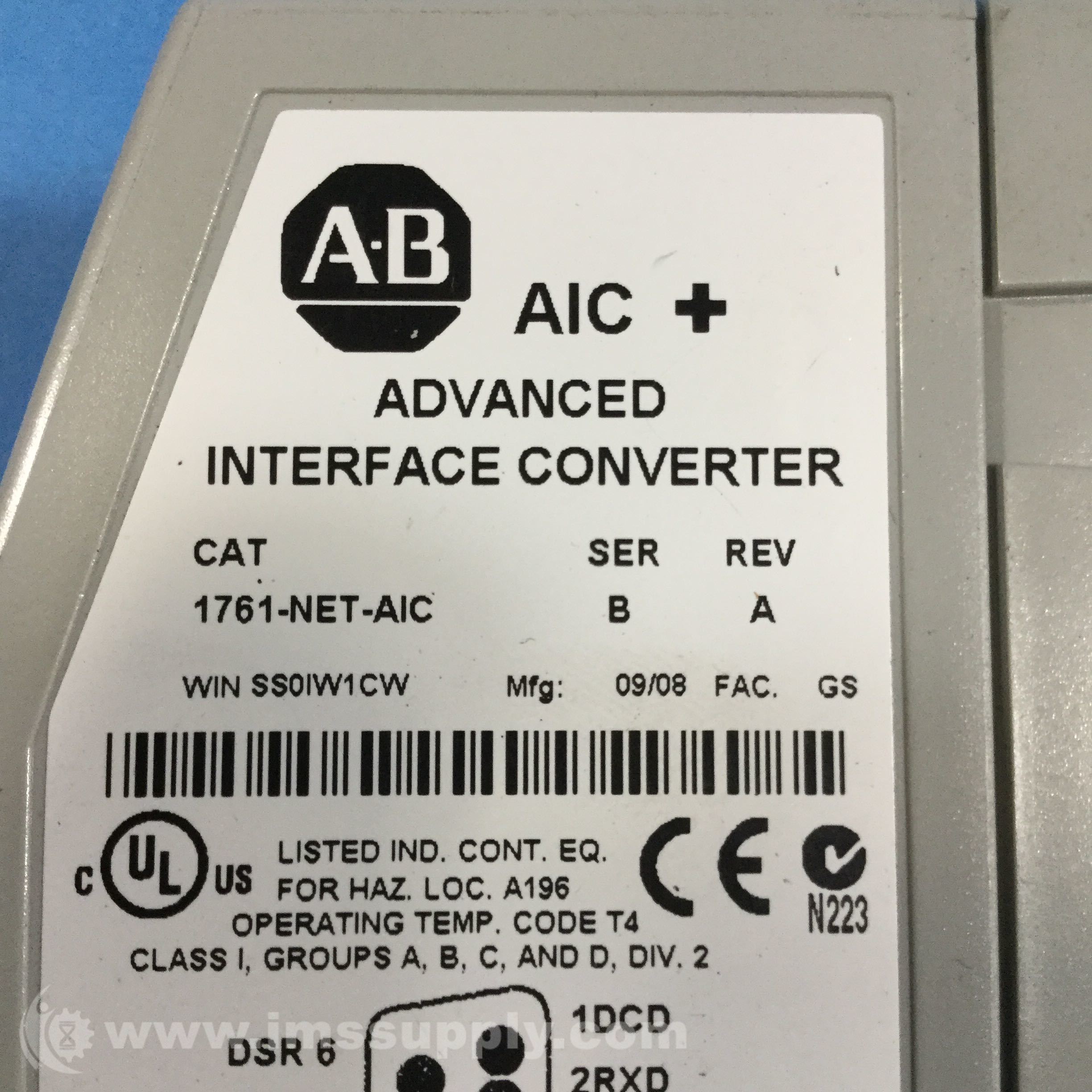 Allen Bradley 1761-NET-AIC PLC Expansion Module - IMS Supply