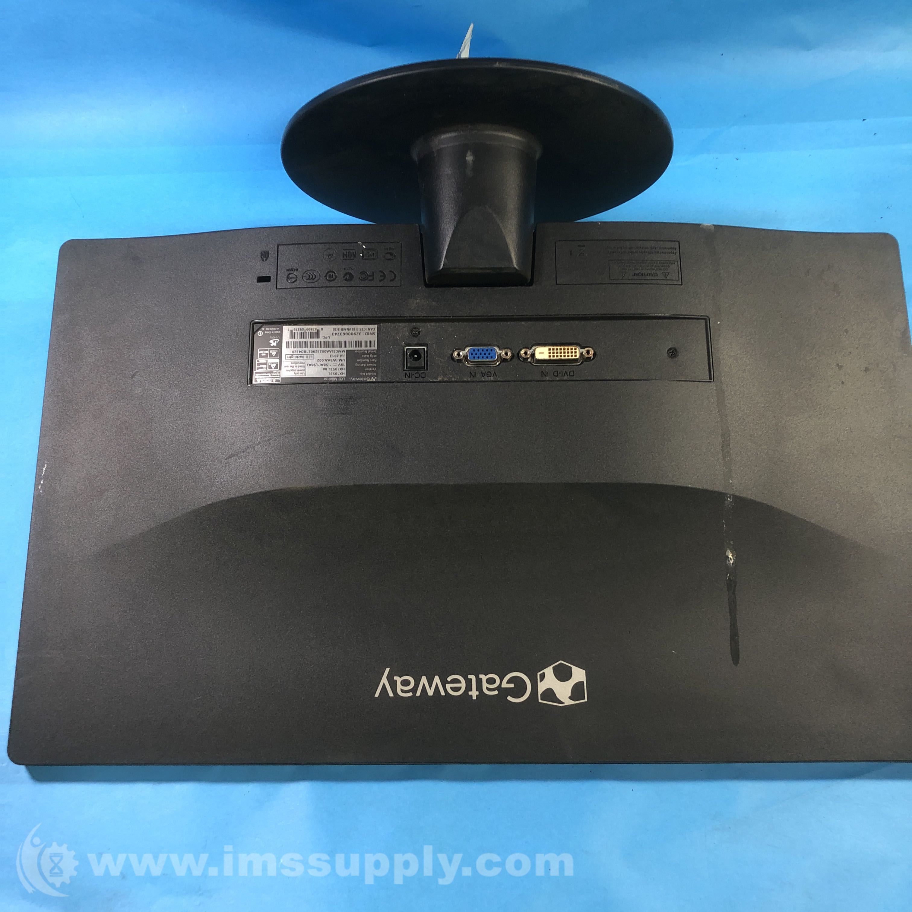 Gateway Computer HX1953L 20 Inch Wide Screen LCD Monitor - IMS Supply