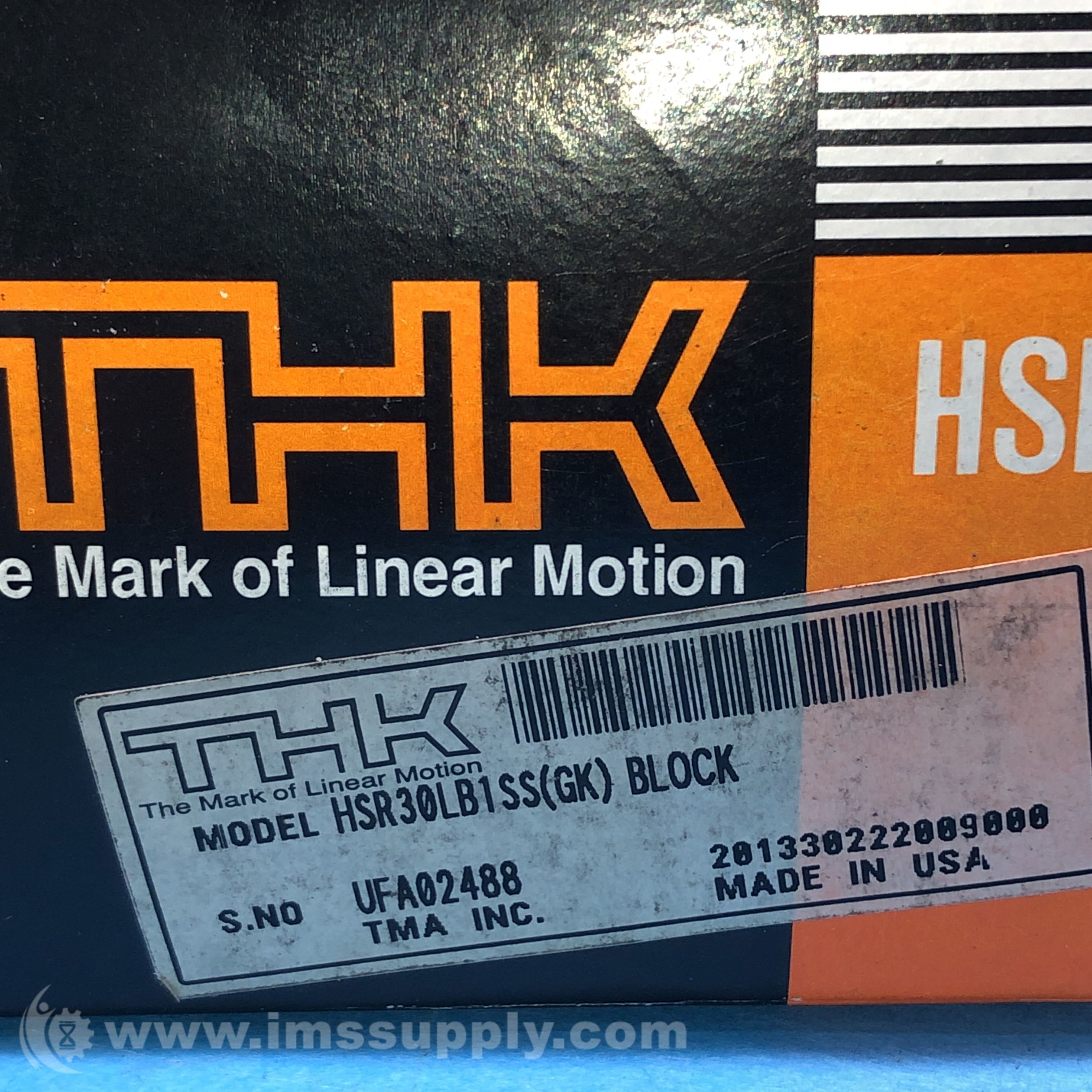 THK HSR30LB1SS(GK) BLOCK Linear Motion Guide Block - IMS Supply