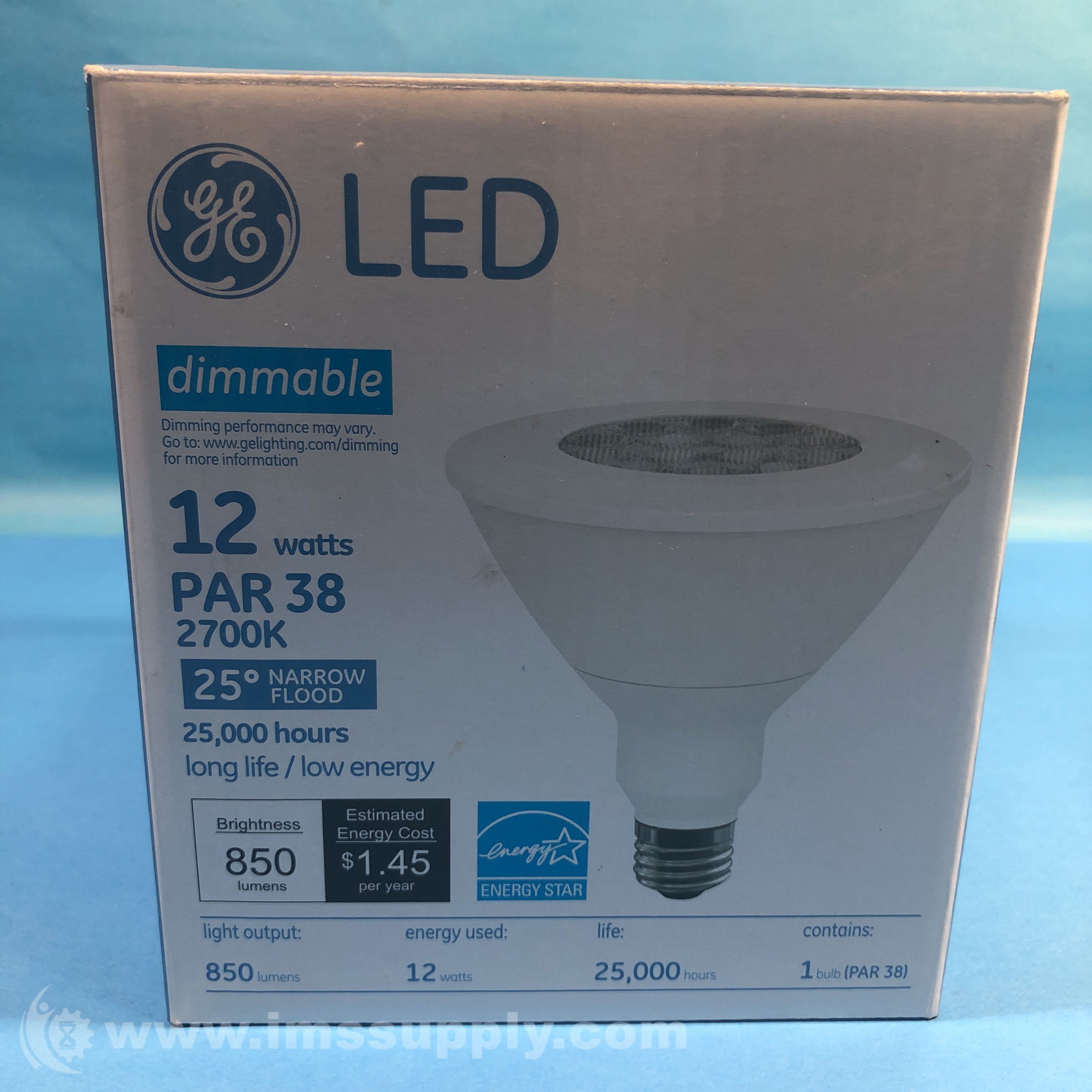 Ge Lighting LED12DP382W82725 LED PAR38 Bulb, 90132 - IMS Supply