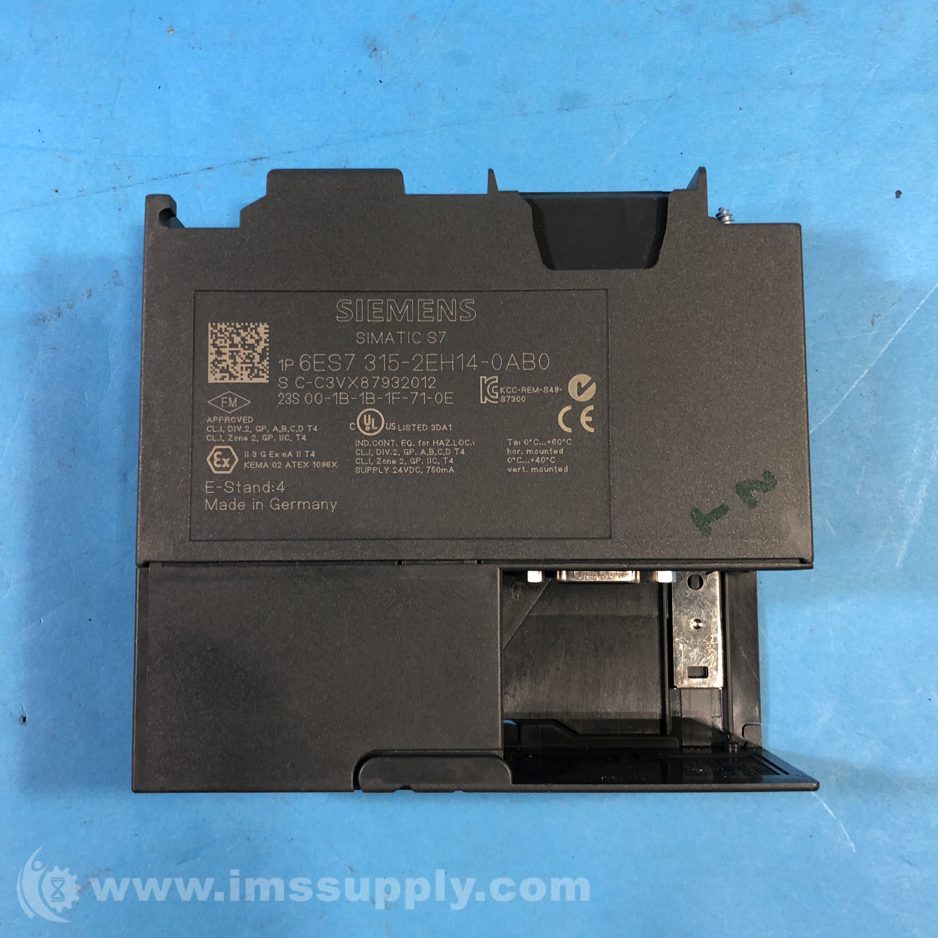 Siemens 6ES7315-2EH14-0AB0 Central Processing Unit - IMS Supply