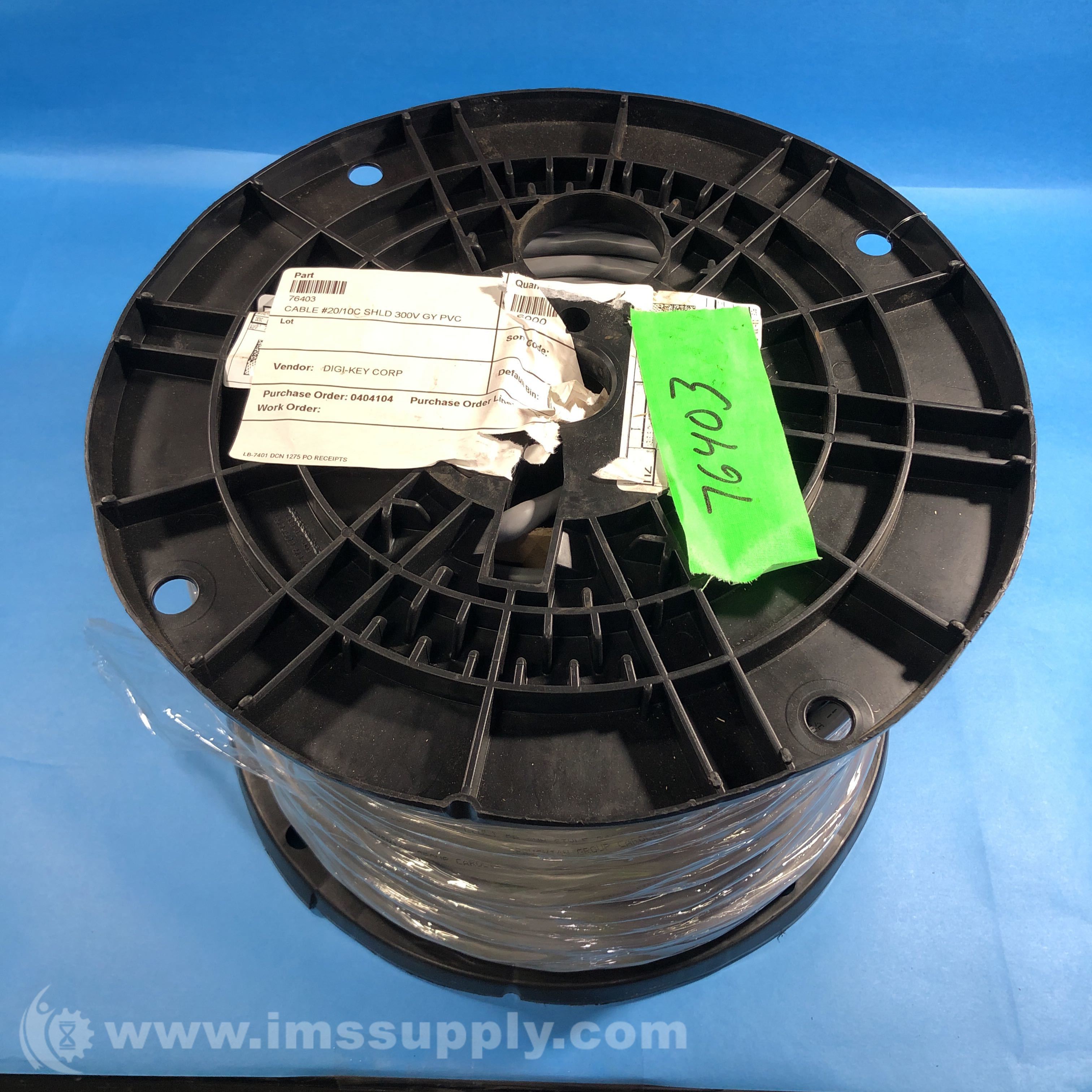 Carol Cable #20/10C SHLD 300V Gray PVC Cable - IMS Supply