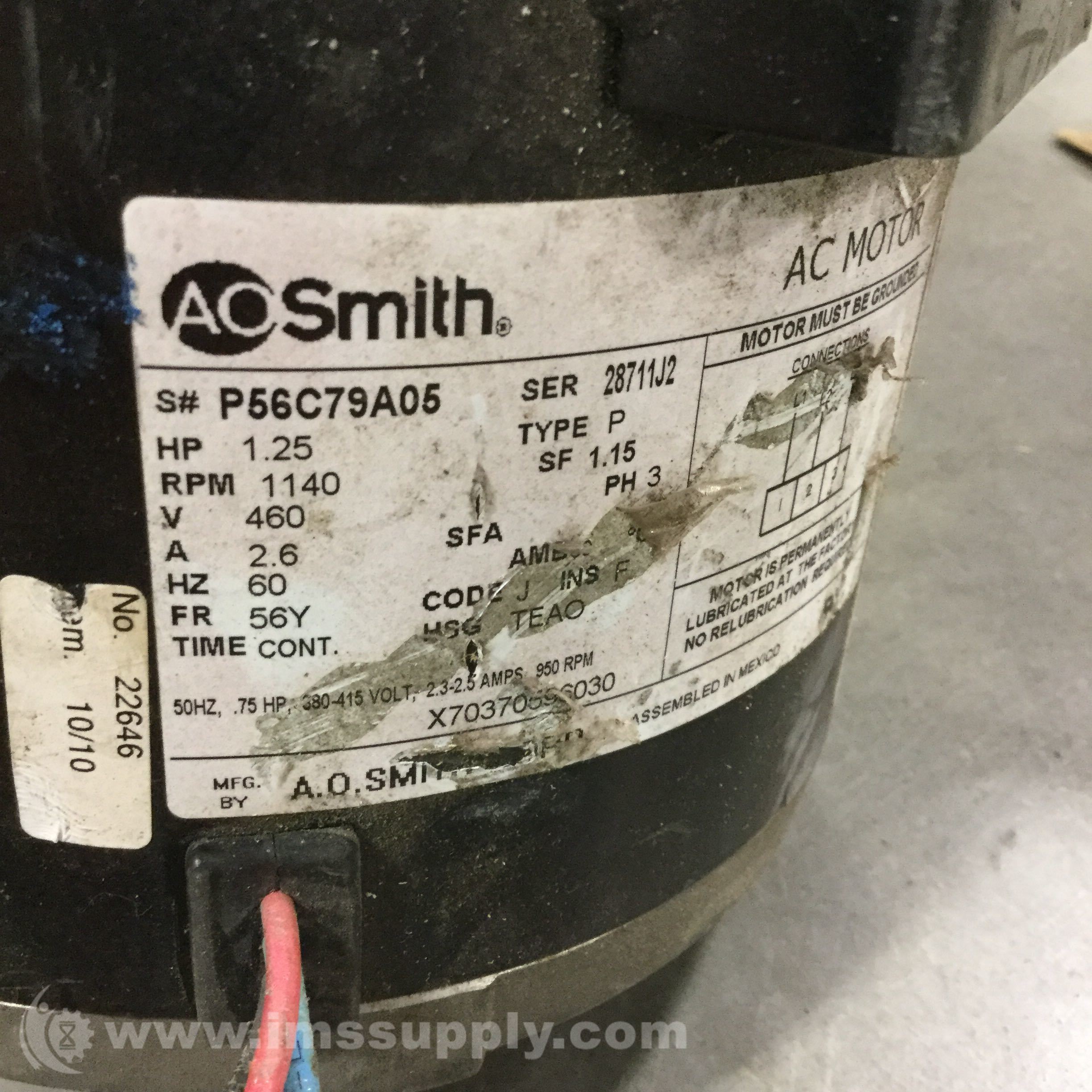 Century Electric Motors P56C79A05 AC Motor - IMS Supply