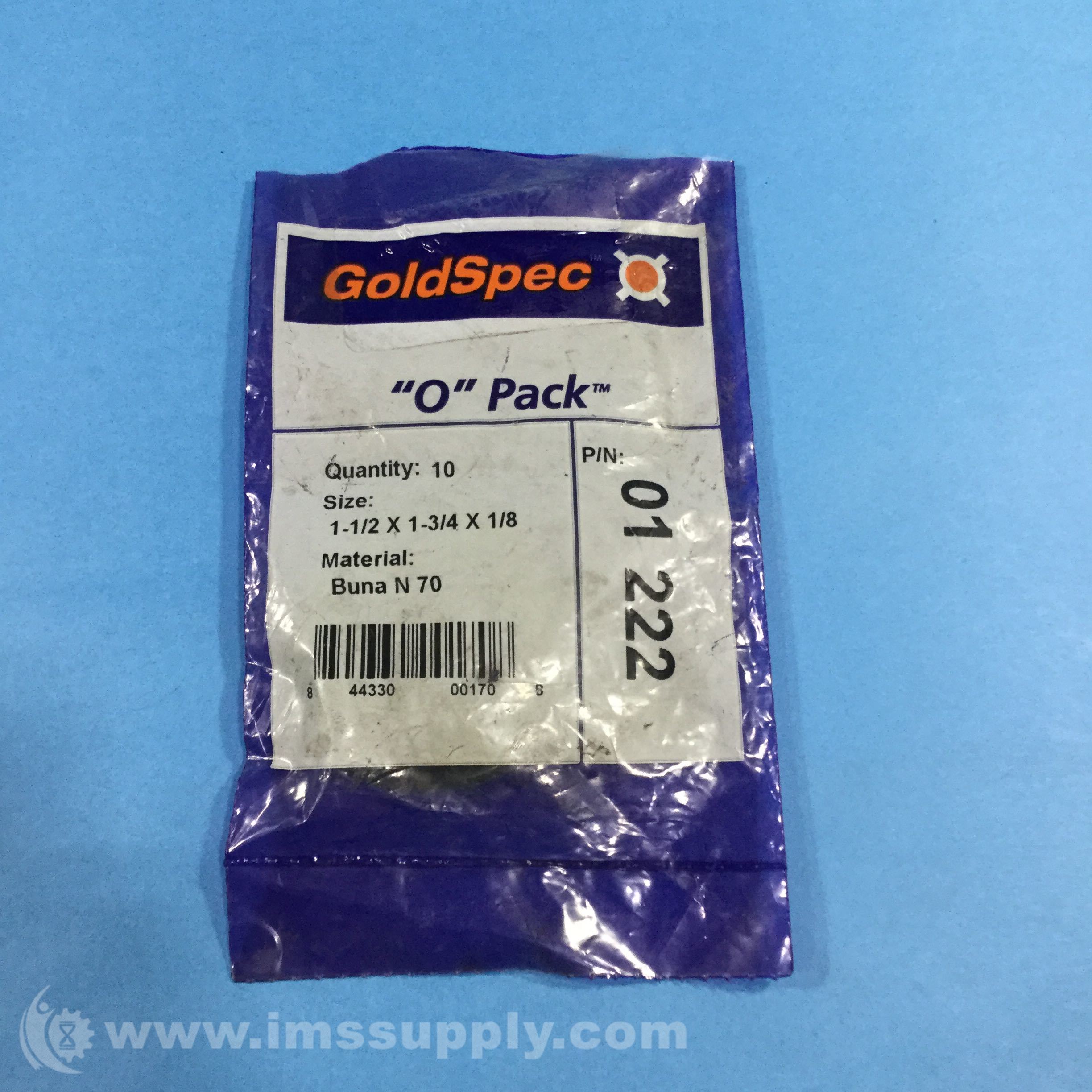 Applied Industrial Technologies 01 222 O-Rings, Bag of 10 - IMS Supply
