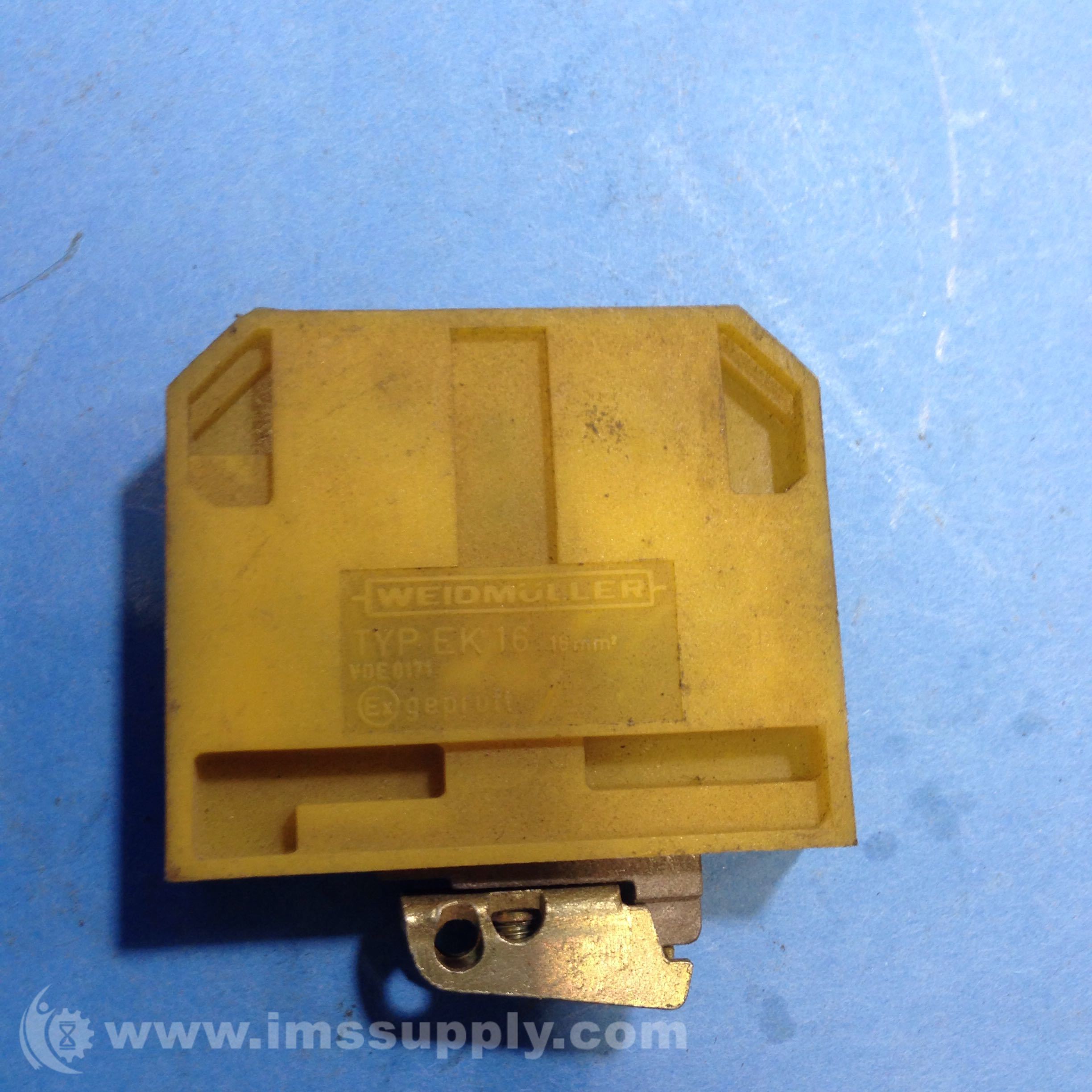 Weidmuller TYP EK 16 Terminal Block - IMS Supply