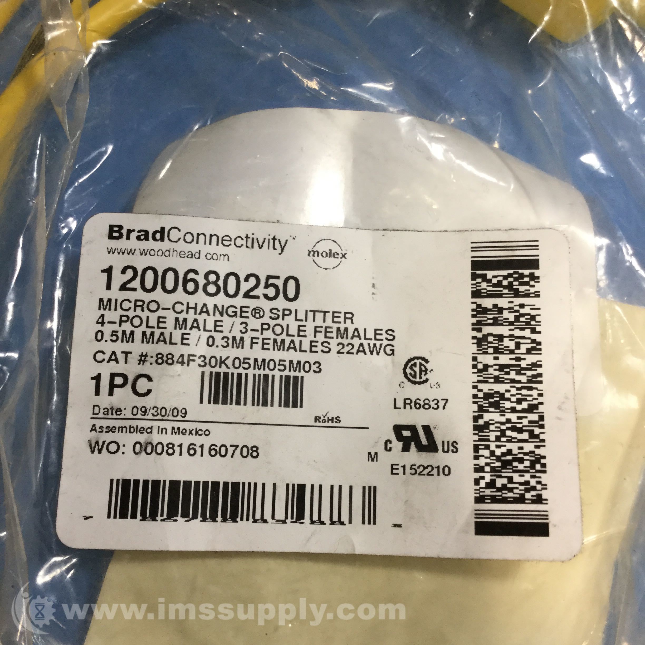 Woodhead Brad 1200680250 Micro-Change Splitter - IMS Supply