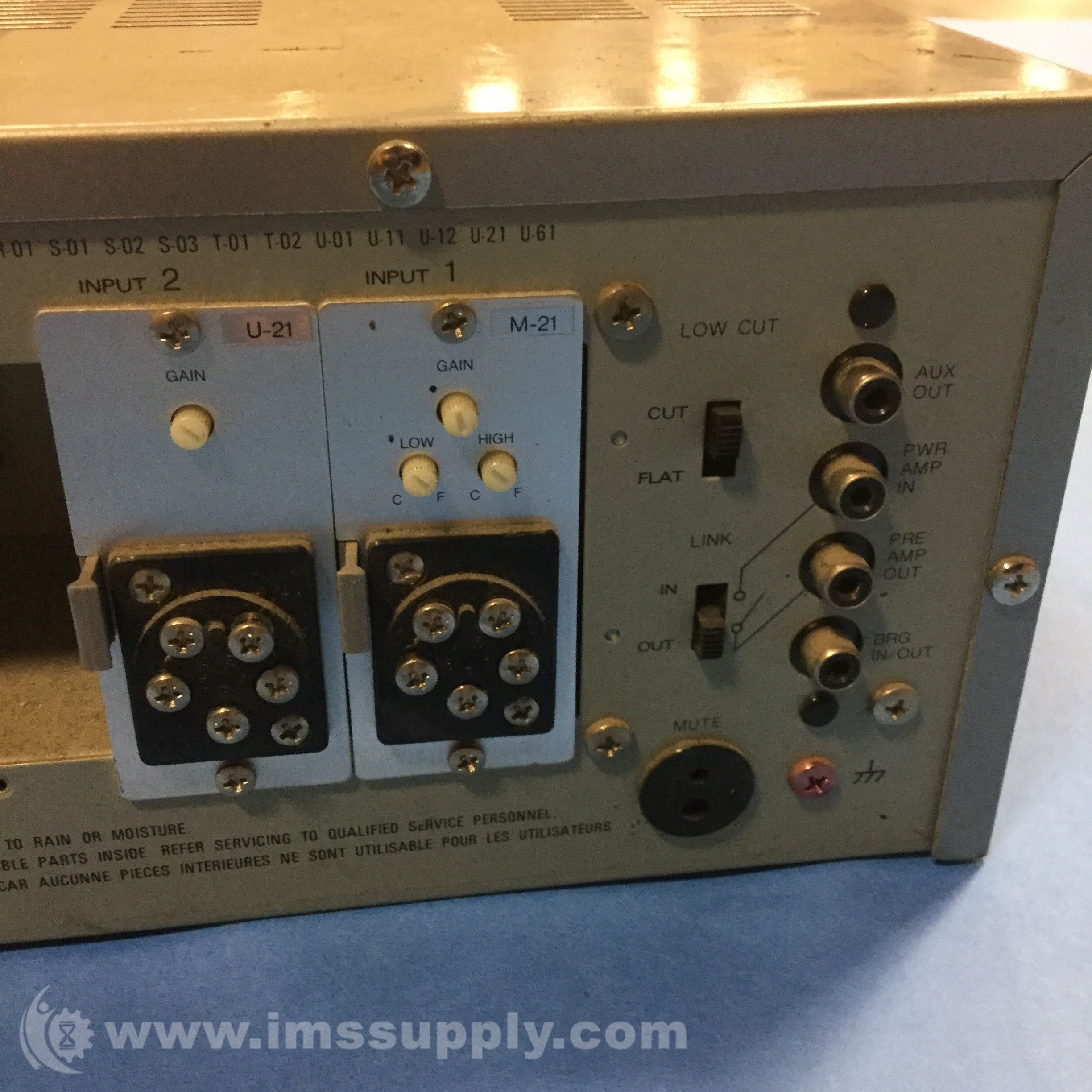 Toa Electric Co A-9112A Amplifier Mixer 900 Series 120W 8 Channel - IMS ...