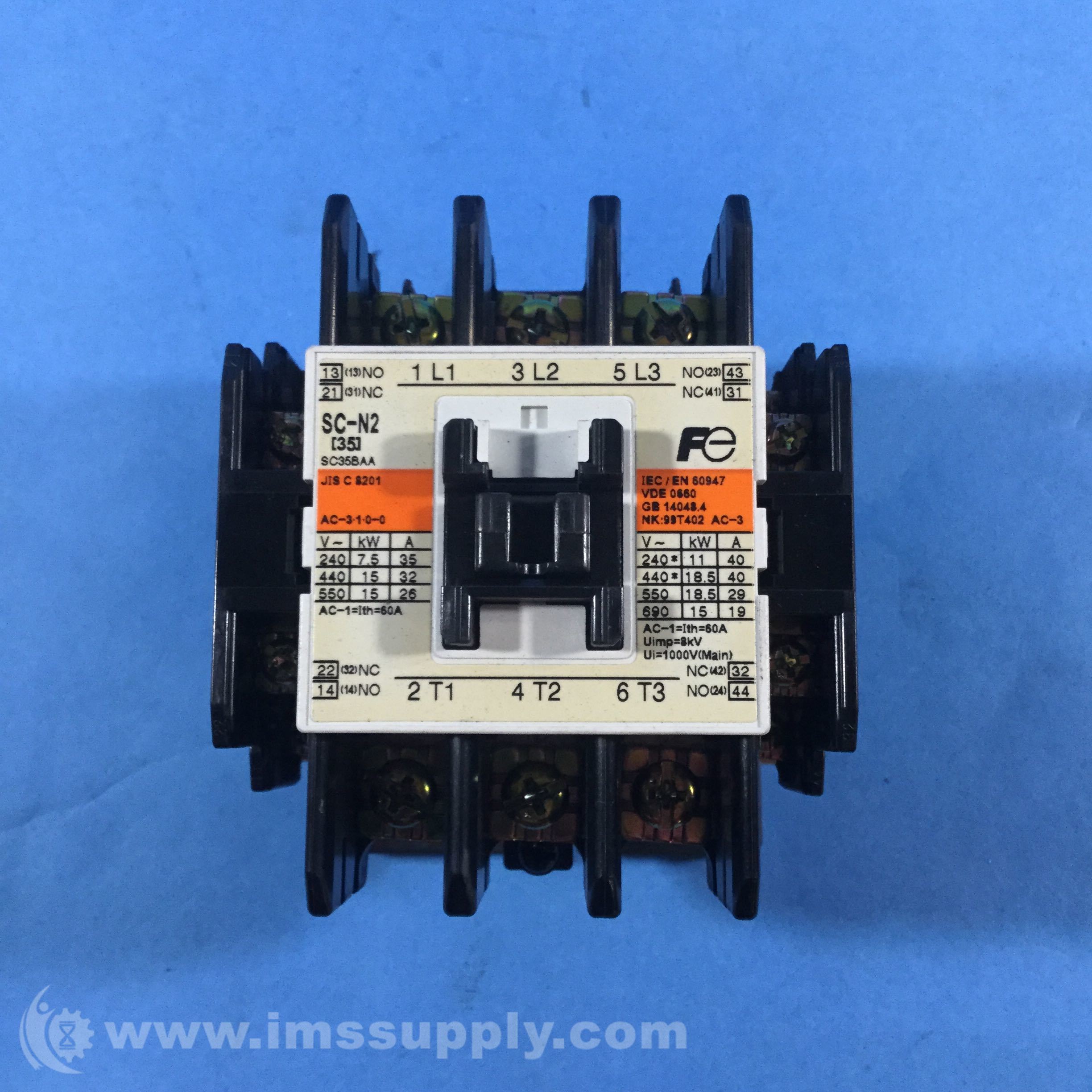 Fuji Electric 3NC1Q0122 SC-N2 Magnetic Contactor - IMS Supply